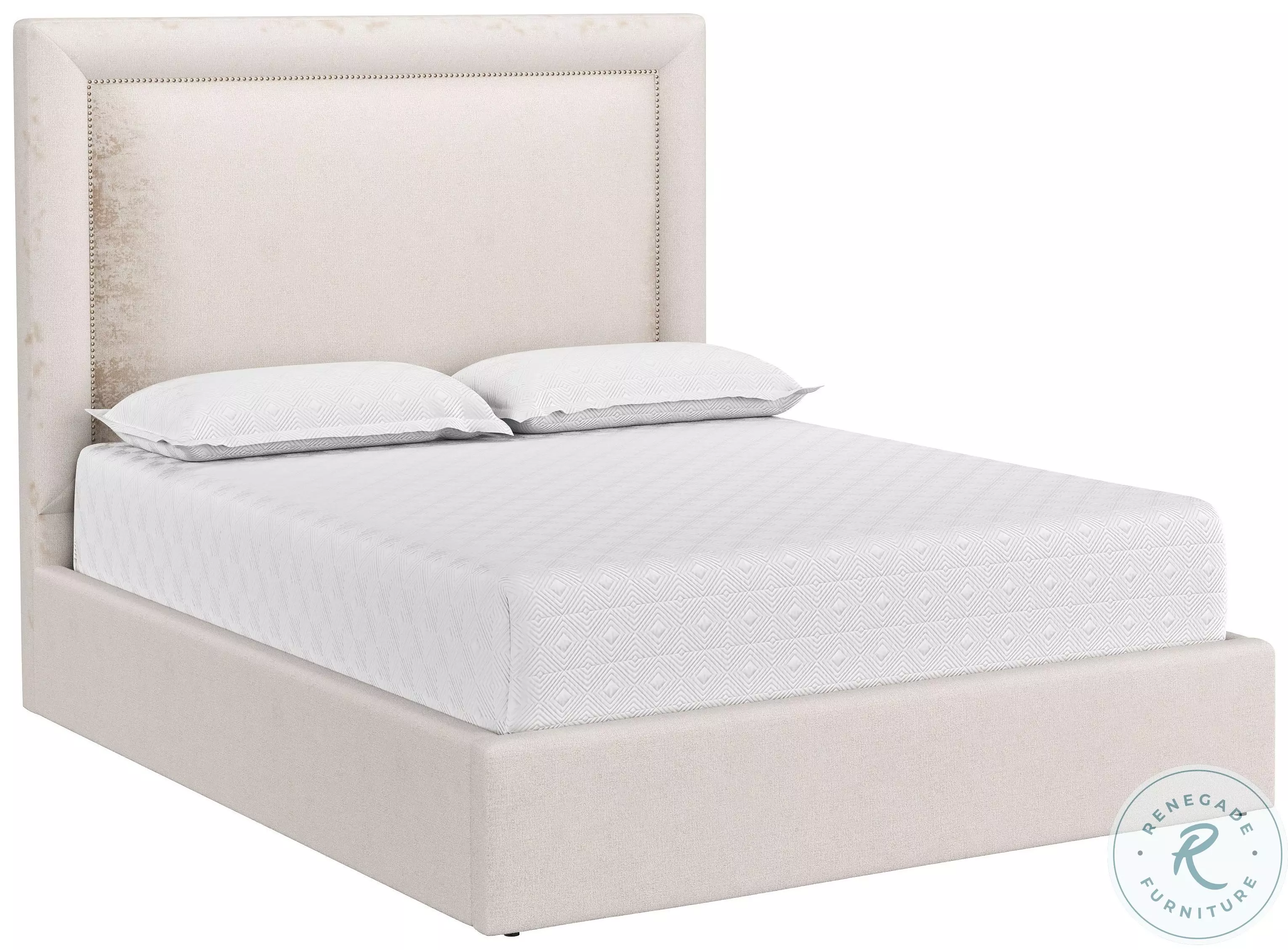 Nylah Bergen Taupe Queen Upholstered Platform Bed From Sunpan | Coleman Furniture