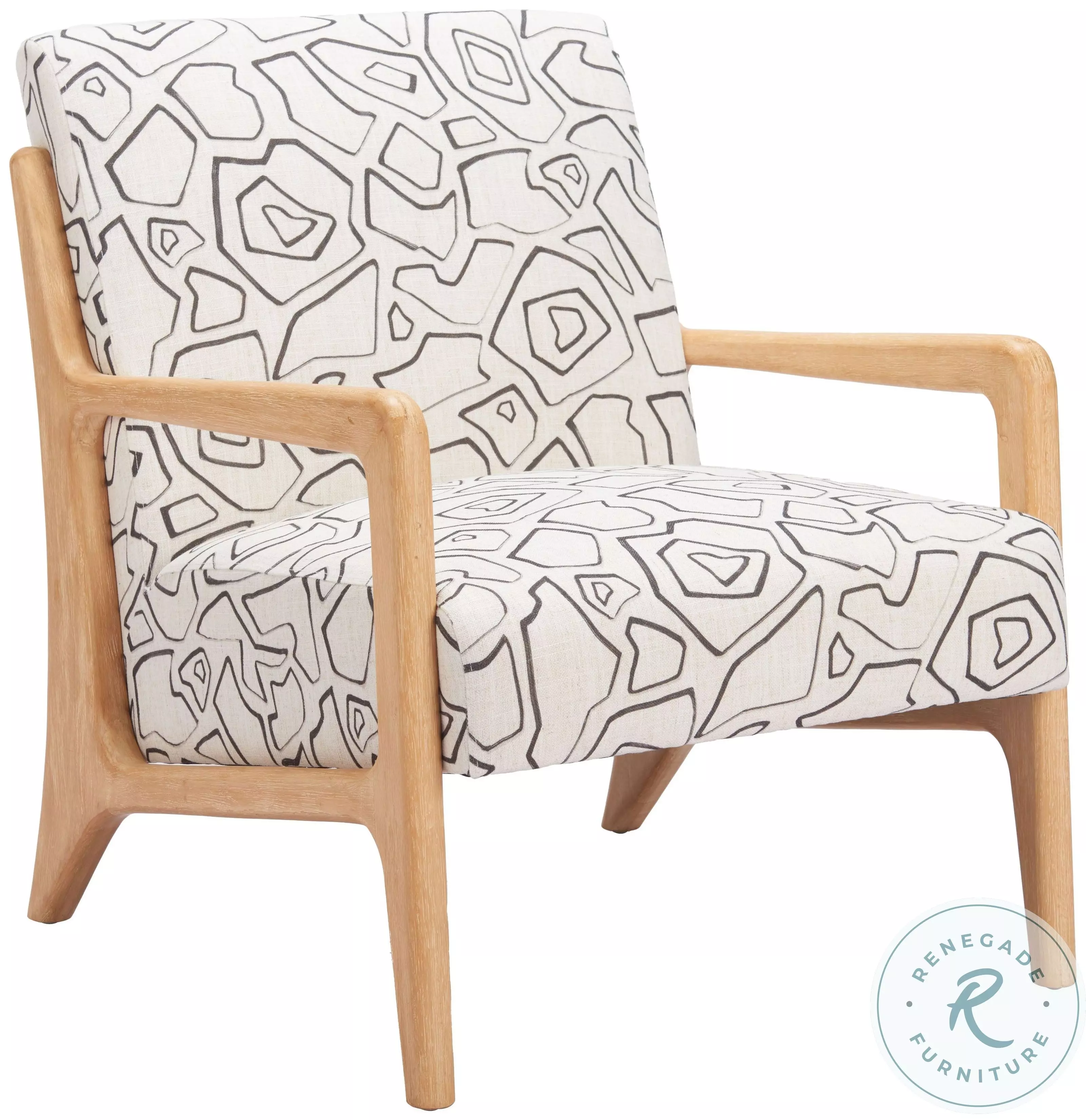 Runa Beige Accent Chair From Zuo | Home Gallery Stores