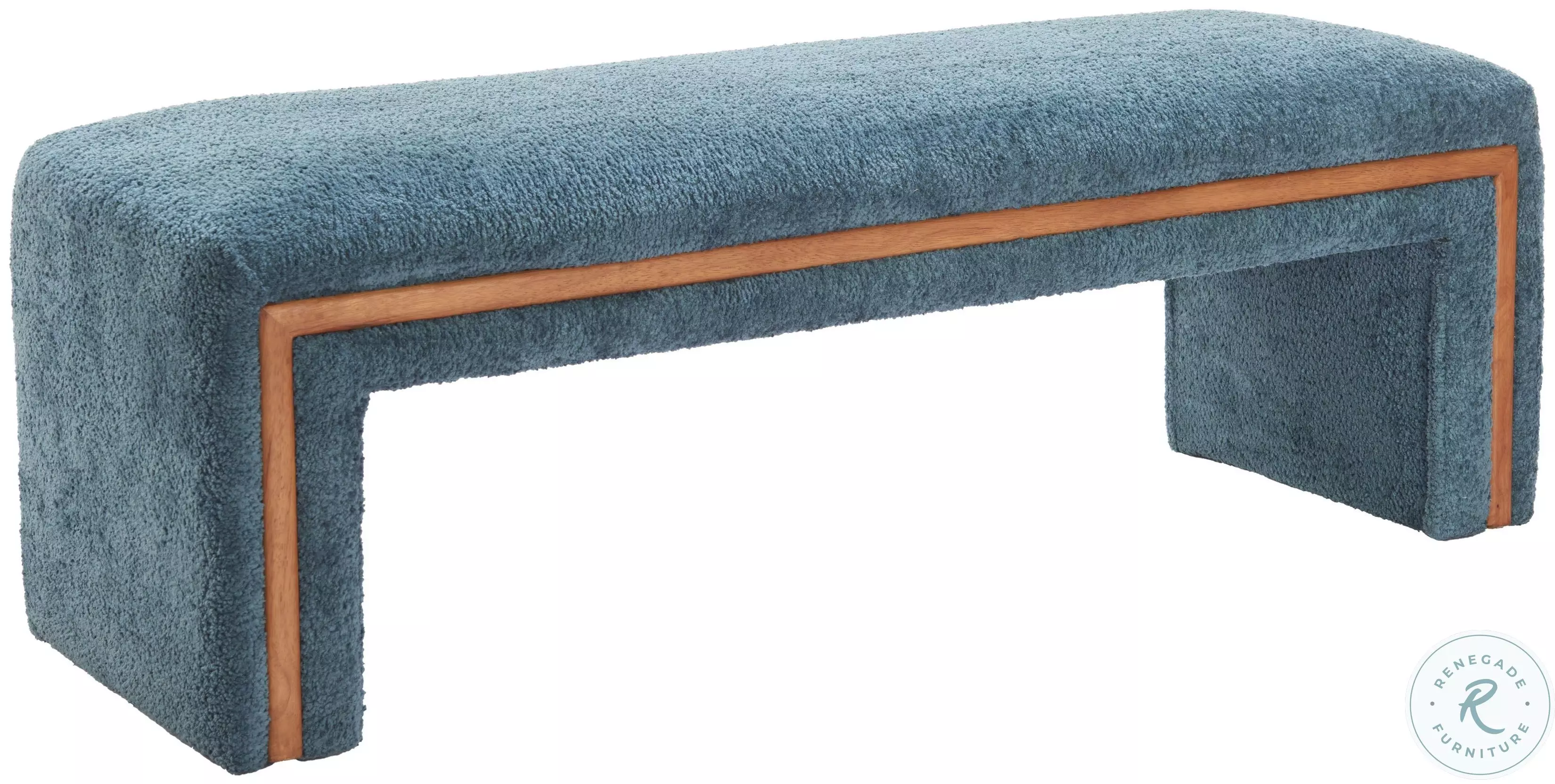 Scatola Blue Bench From Zuo | Coleman Furniture