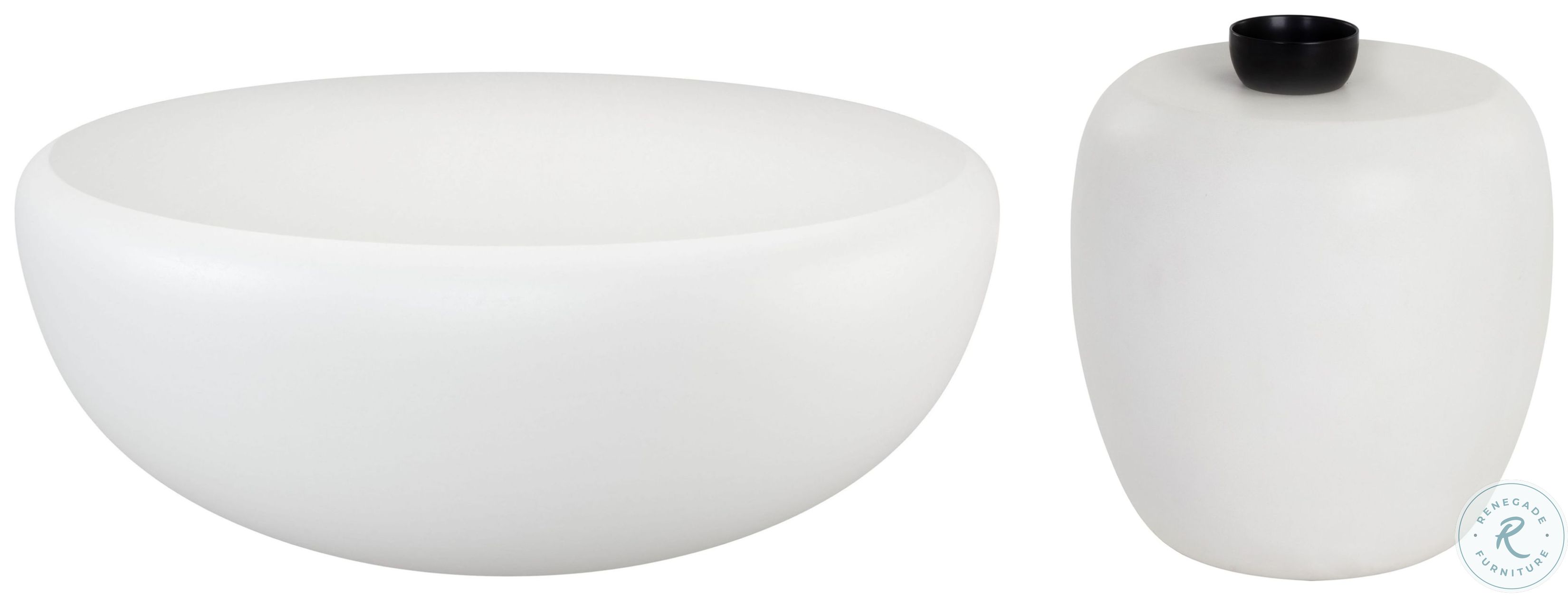 Iolite White Coffee Table From Sunpan | Coleman Furniture