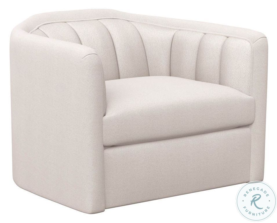 Birrit Alaska Greige Swivel Arm Chair From Sunpan | Coleman Furniture