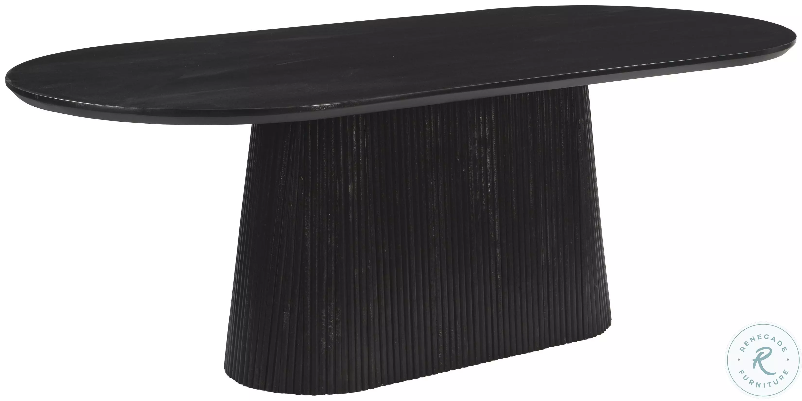 Sulco Black Oval Dining Table From Zuo | Coleman Furniture