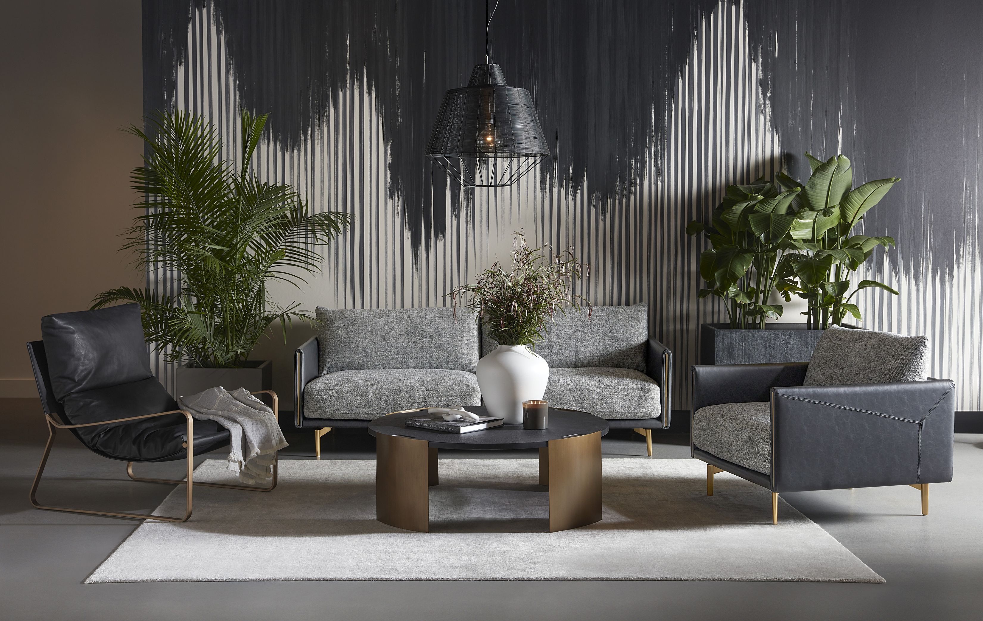 Ashi Nash Zebra Living Room Set from Sunpan | Coleman Furniture