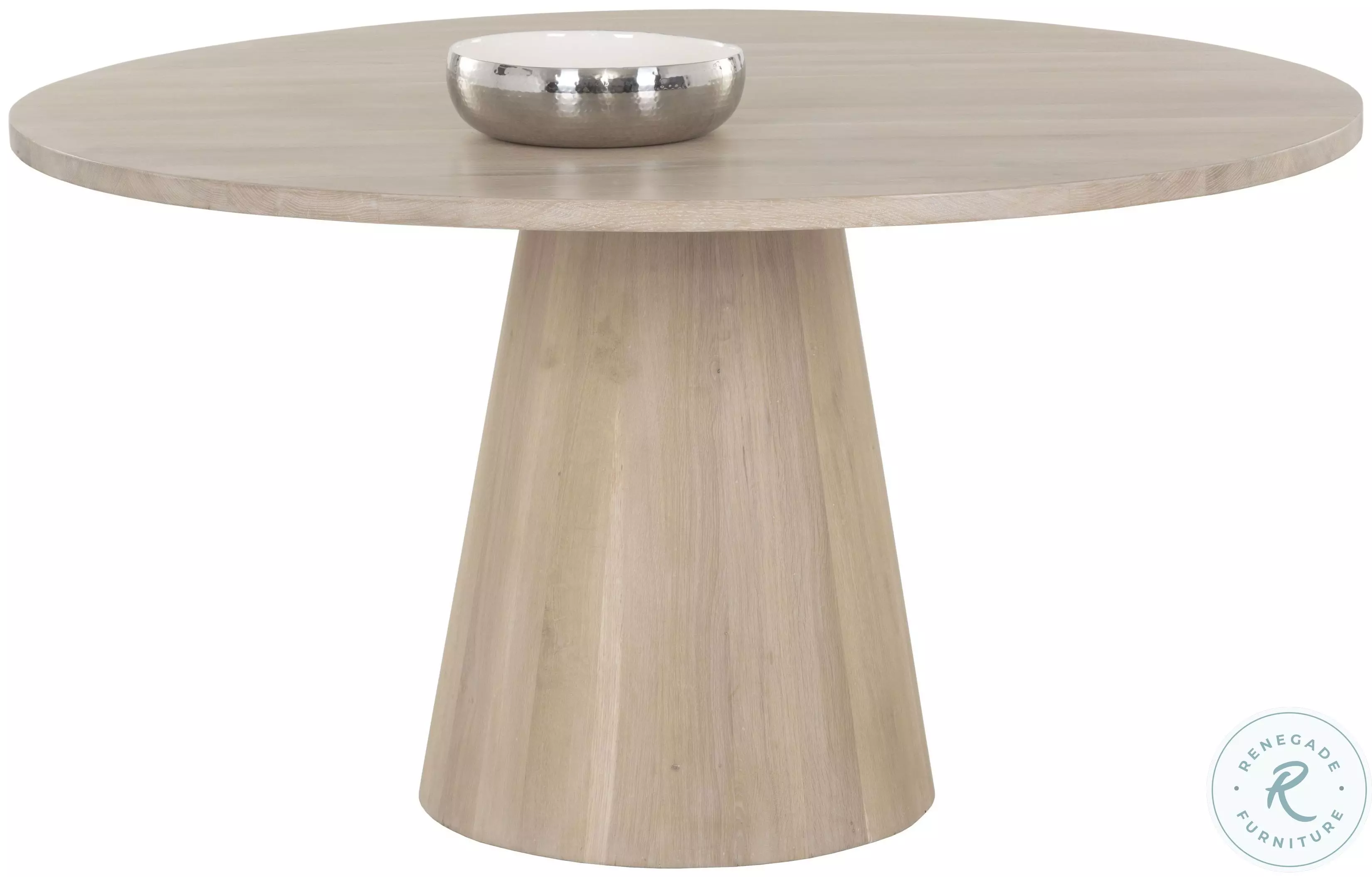 Elina Light Wash Round Dining Table From Sunpan | Coleman Furniture