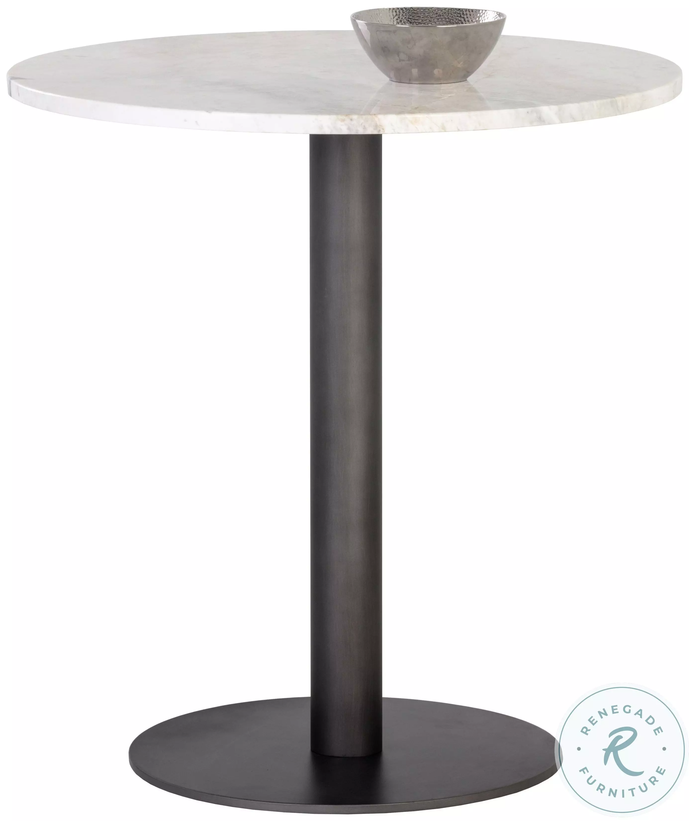 Suki White And Pewter Dining Table From Sunpan | Coleman Furniture