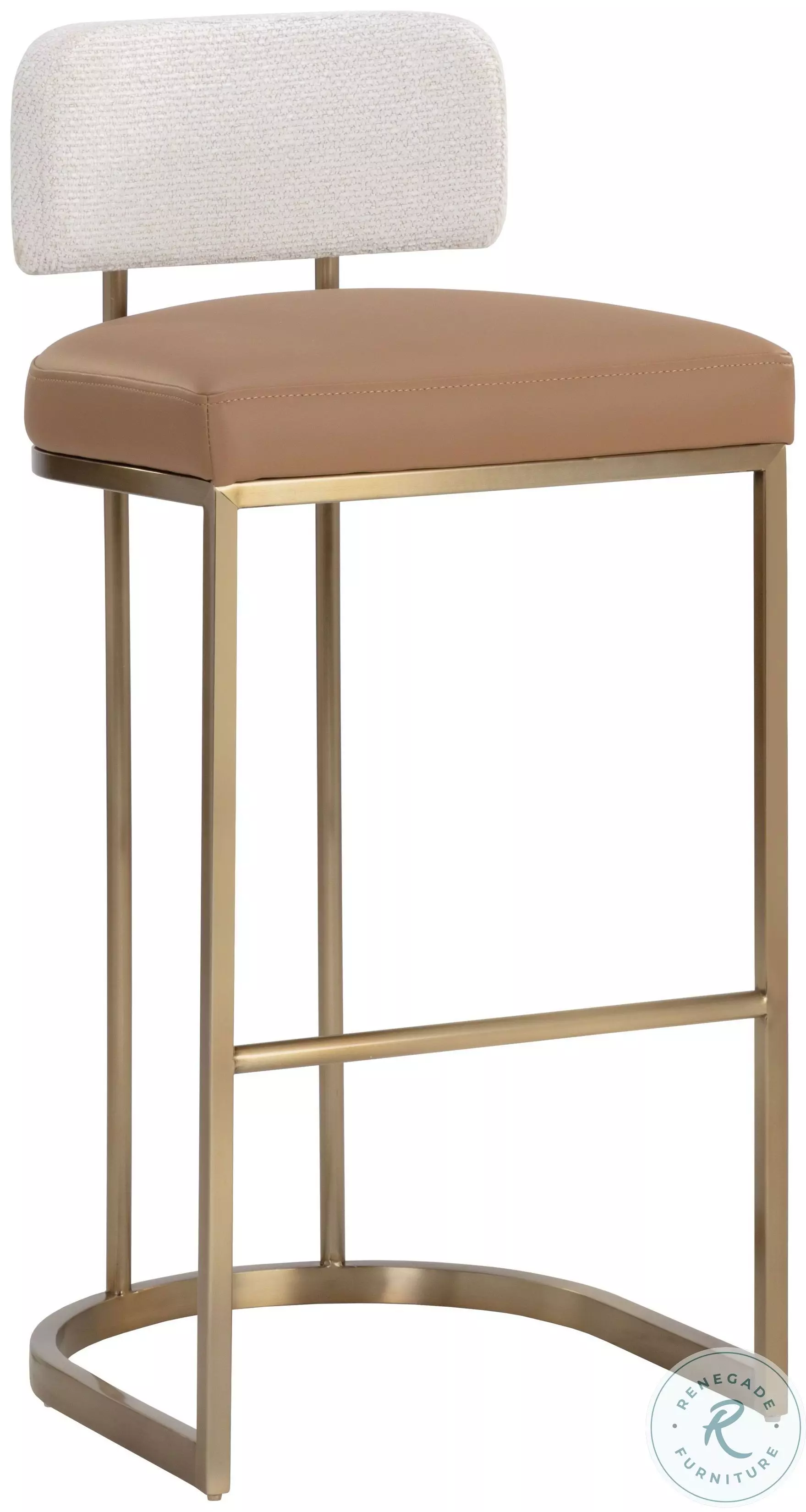 Larissa Napa Cognac And Rhea Light Barley Bar Stool From Sunpan ...