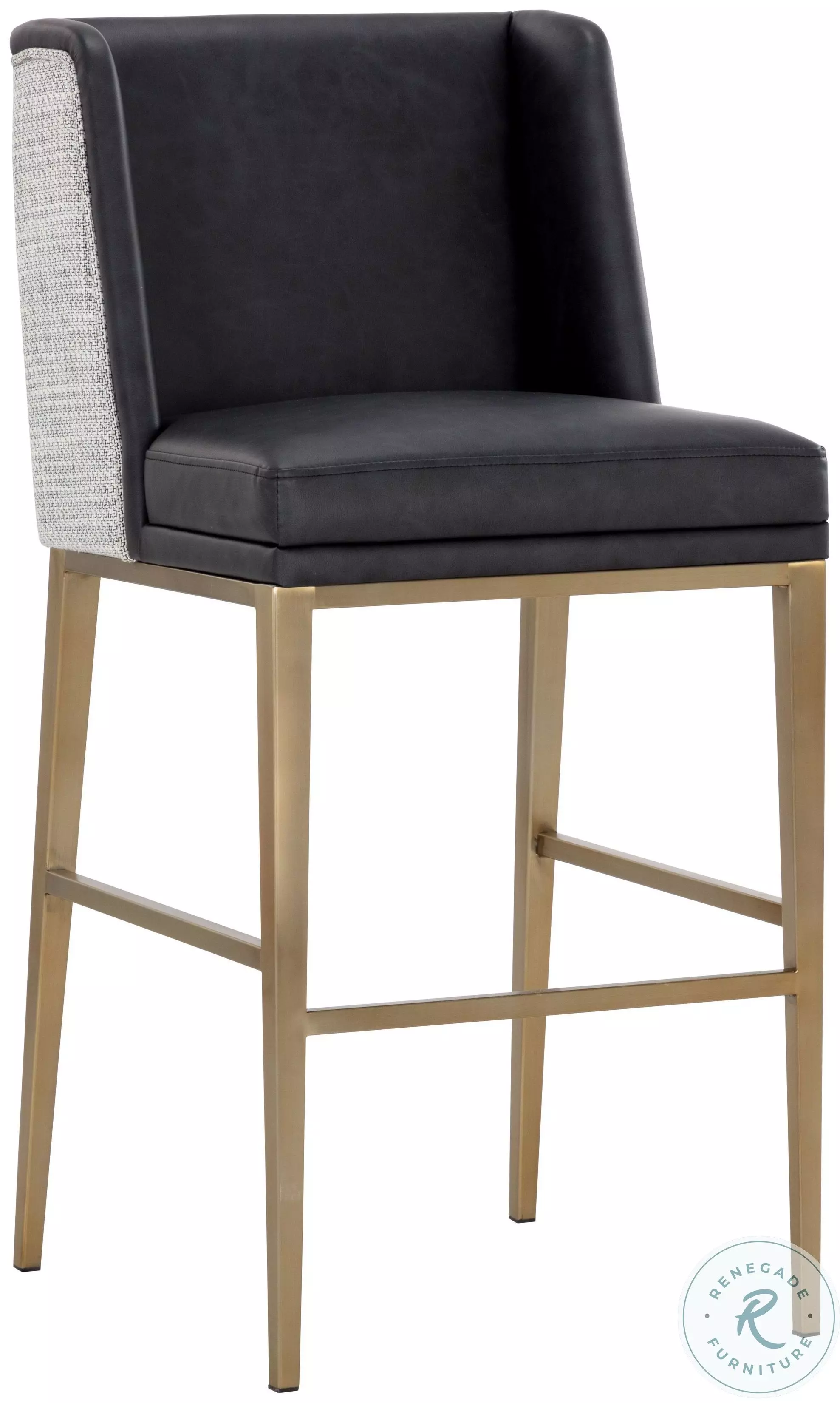 Lennon Cantina Black And Vera White Pepper Bar Stool From Artisan's ...