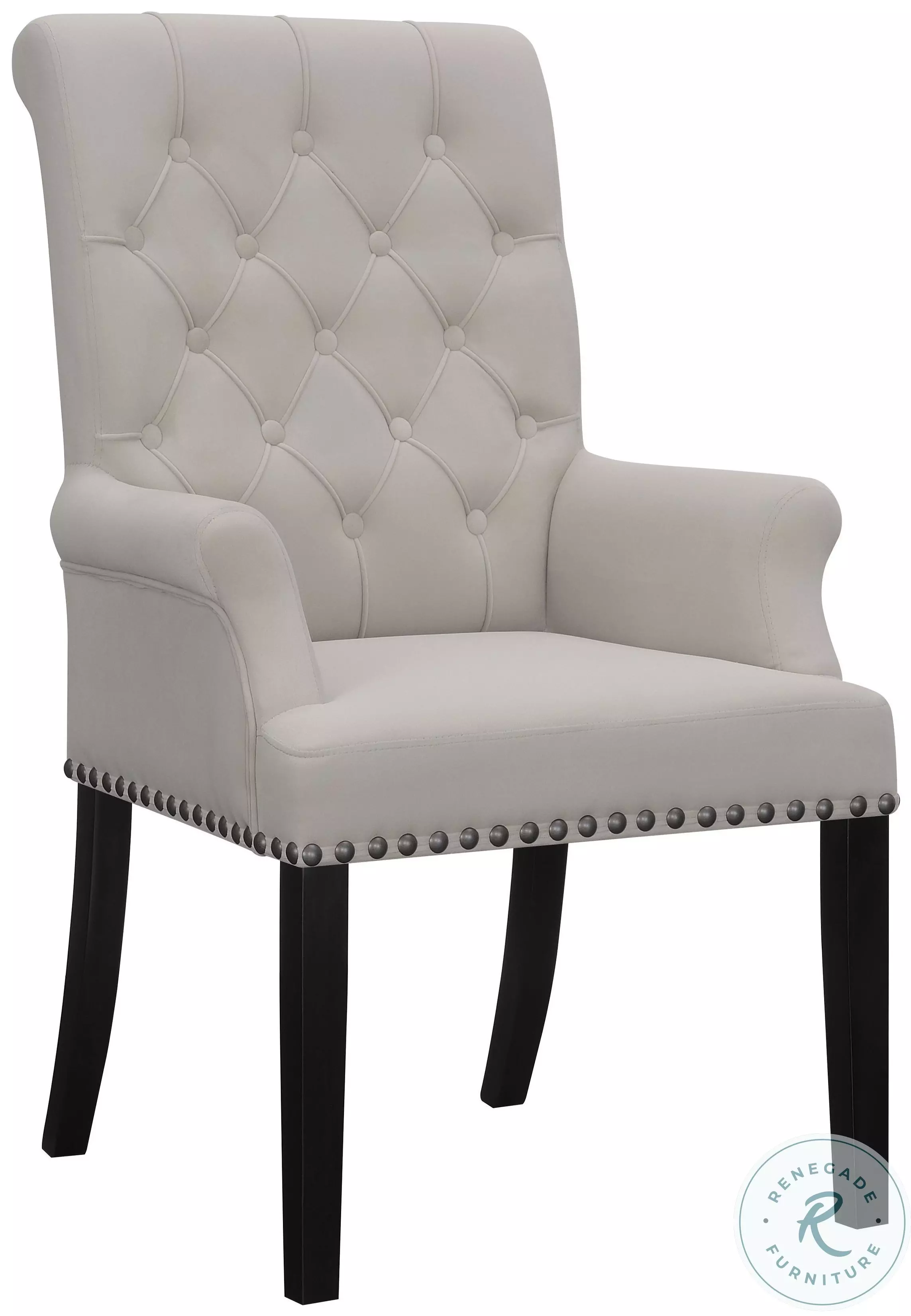 115183 Sand and Rustic Espresso Arm Chair From Coaster | Coleman Furniture