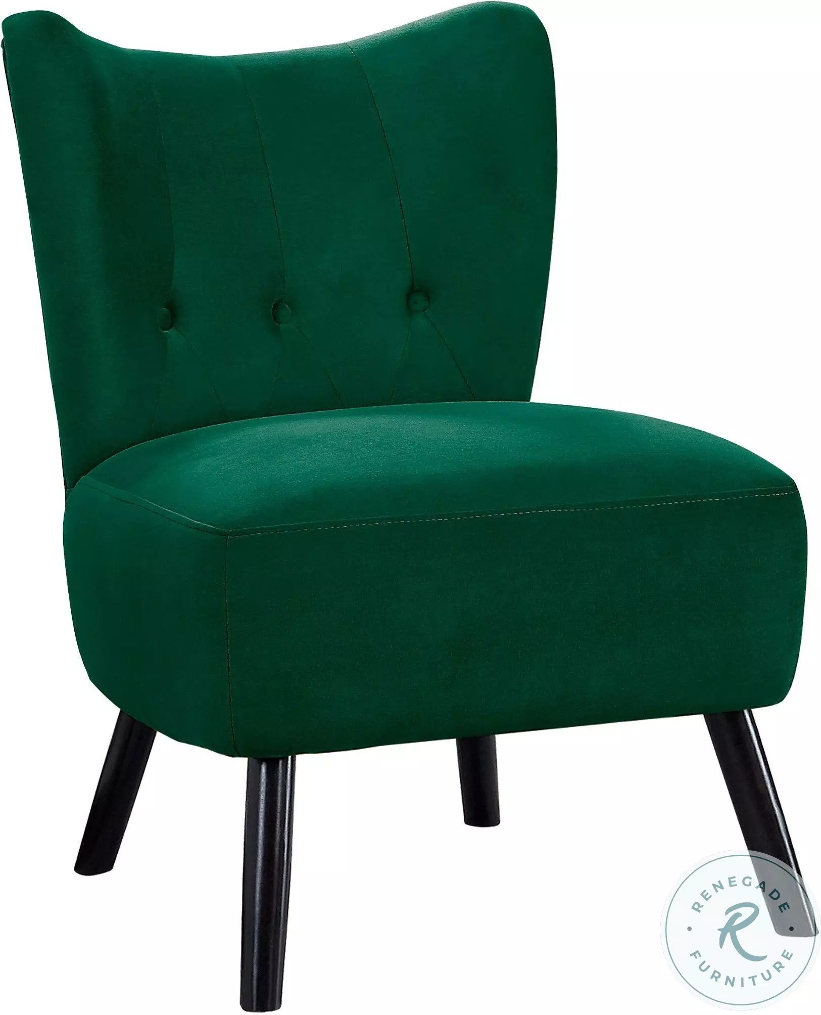 Imani Green Velvet Accent Chair from Homelegance | Coleman Furniture