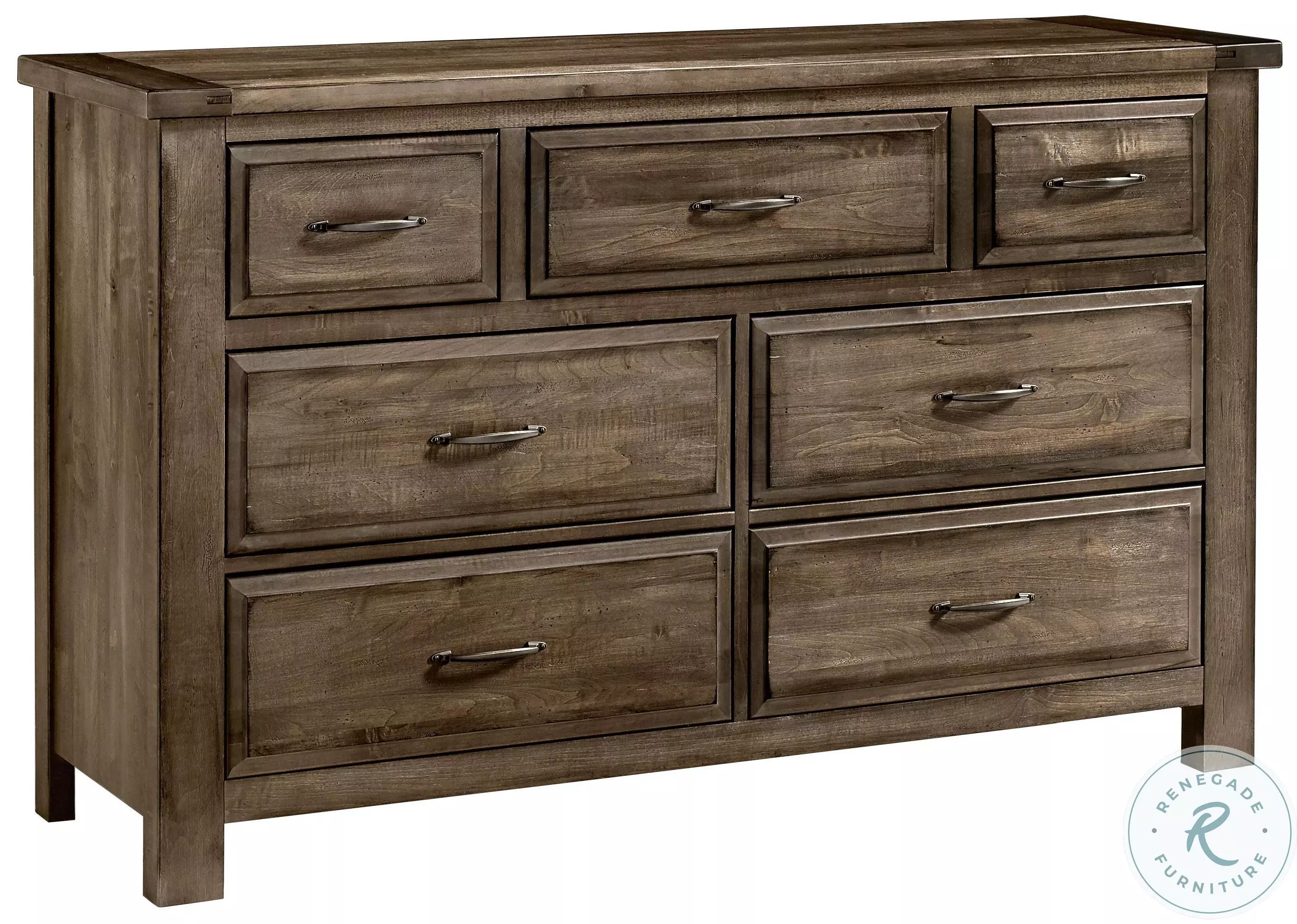 Maple Road Maple Syrup 7 Drawer Dresser From Vaughan Bassett | Coleman ...