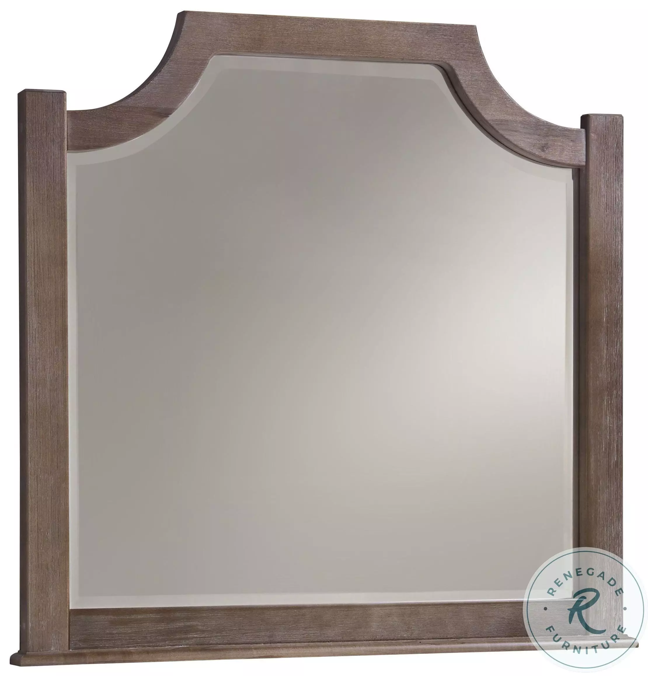 Maple Road Maple Syrup Scalloped Mirror From Vaughan Bassett | Coleman ...