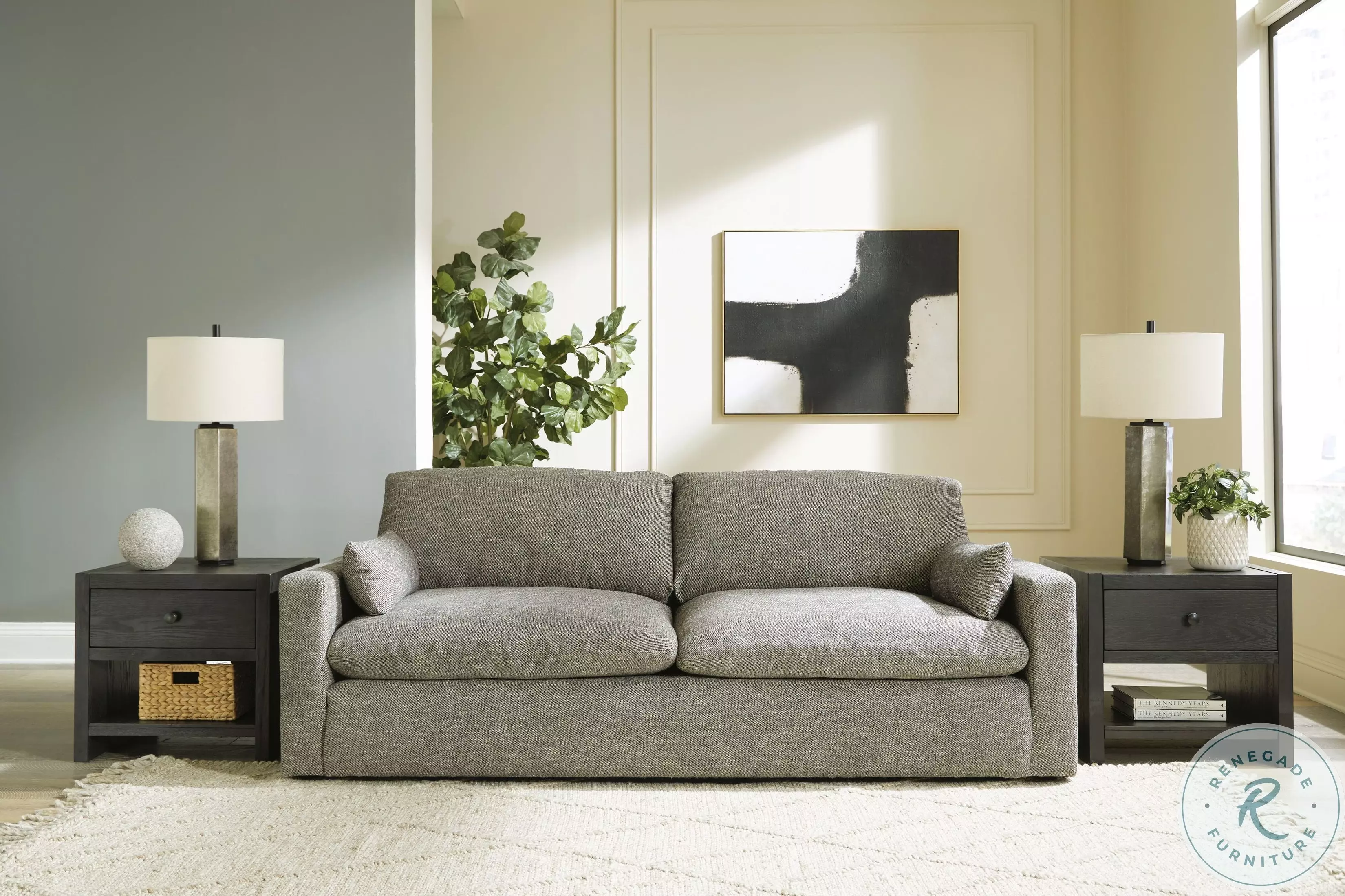 Dramatic Granite Sofa From Ashley Furniture | Coleman Furniture