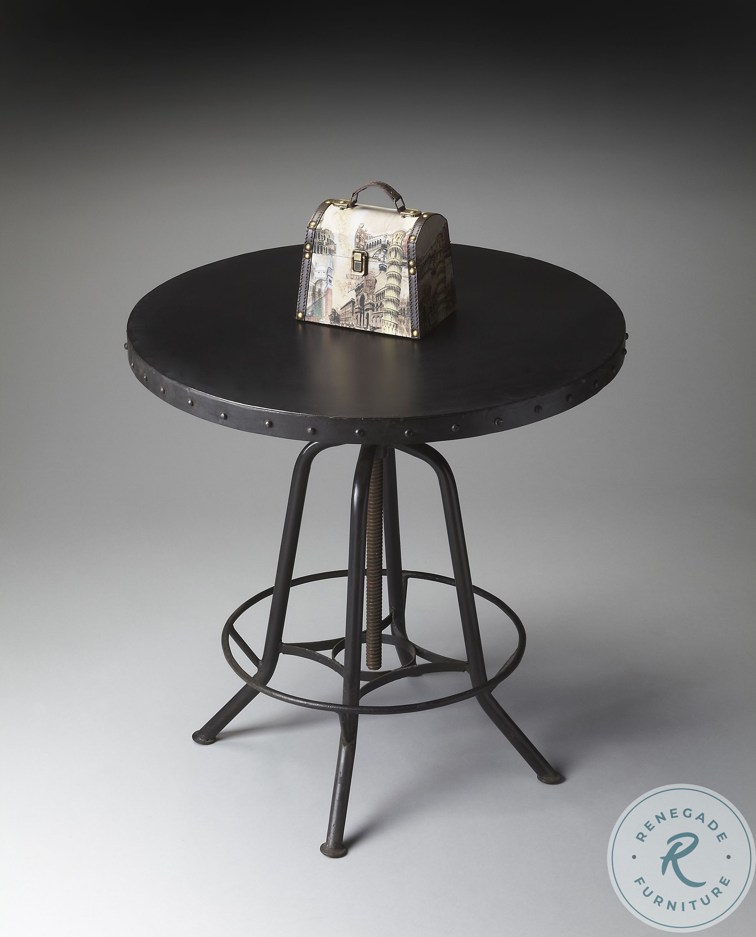 Industrial Chic Black Hall/Pub Table from Butler (1200025) | Coleman ...