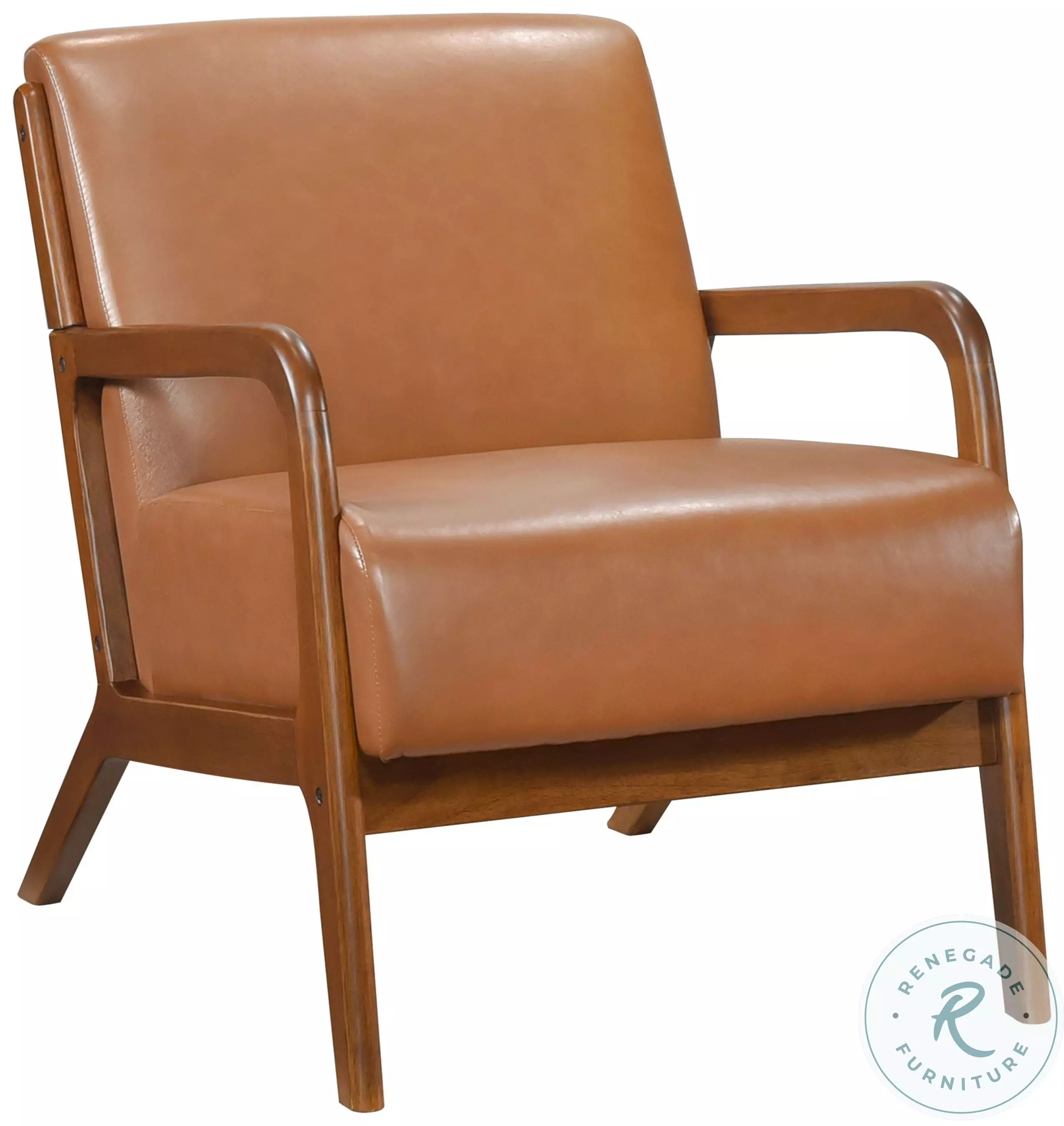 Gabe Walnut Accent Chair From Home Gallery Stores | Home Gallery Stores
