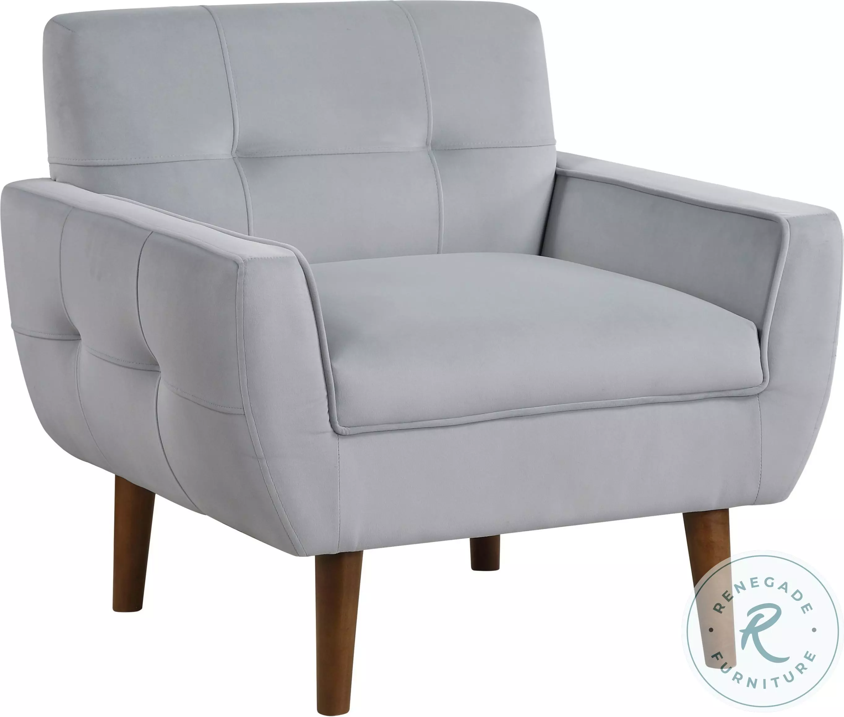 Upton Gray Accent Chair From Homelegance | Coleman Furniture