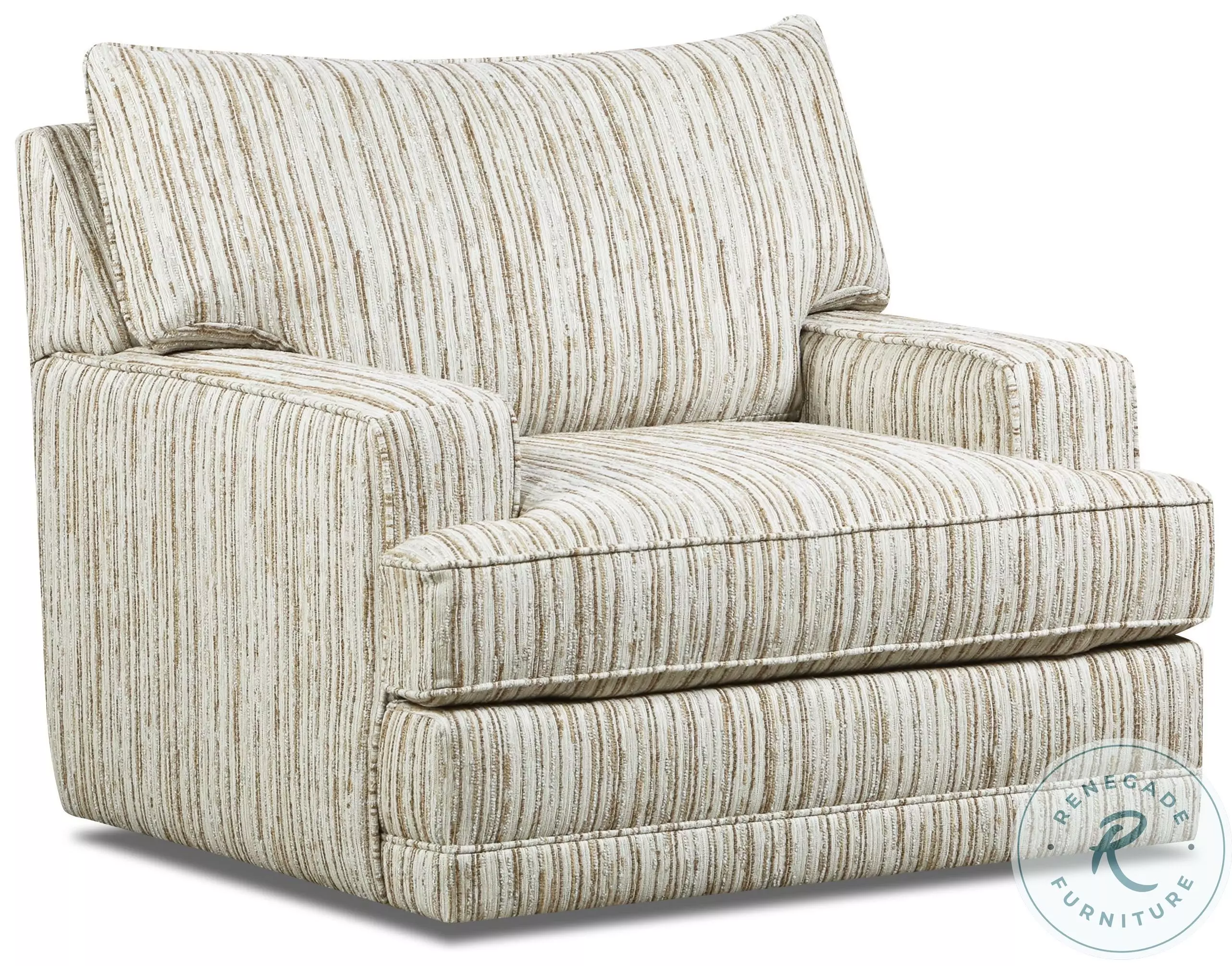 Kennedy Rag Rug Fawn Swivel Chair From Southern Motion | Coleman Furniture