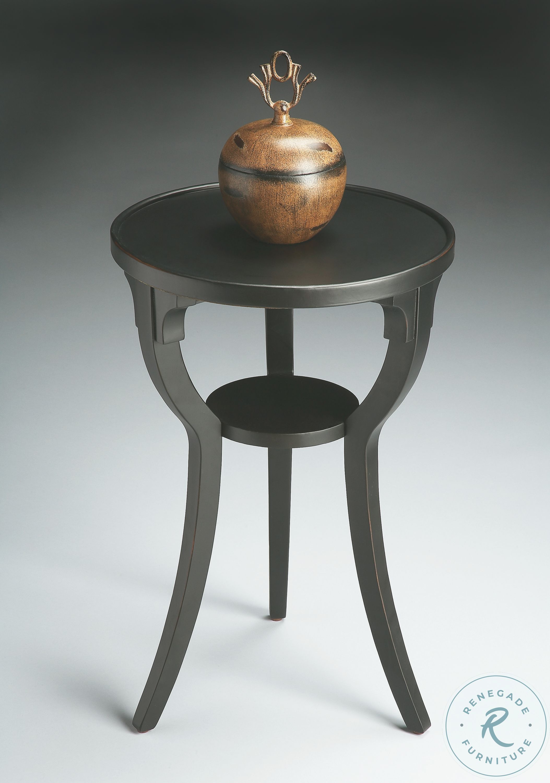 Black Licorice 1328111 Round Accent Table from Butler (1328111 ...