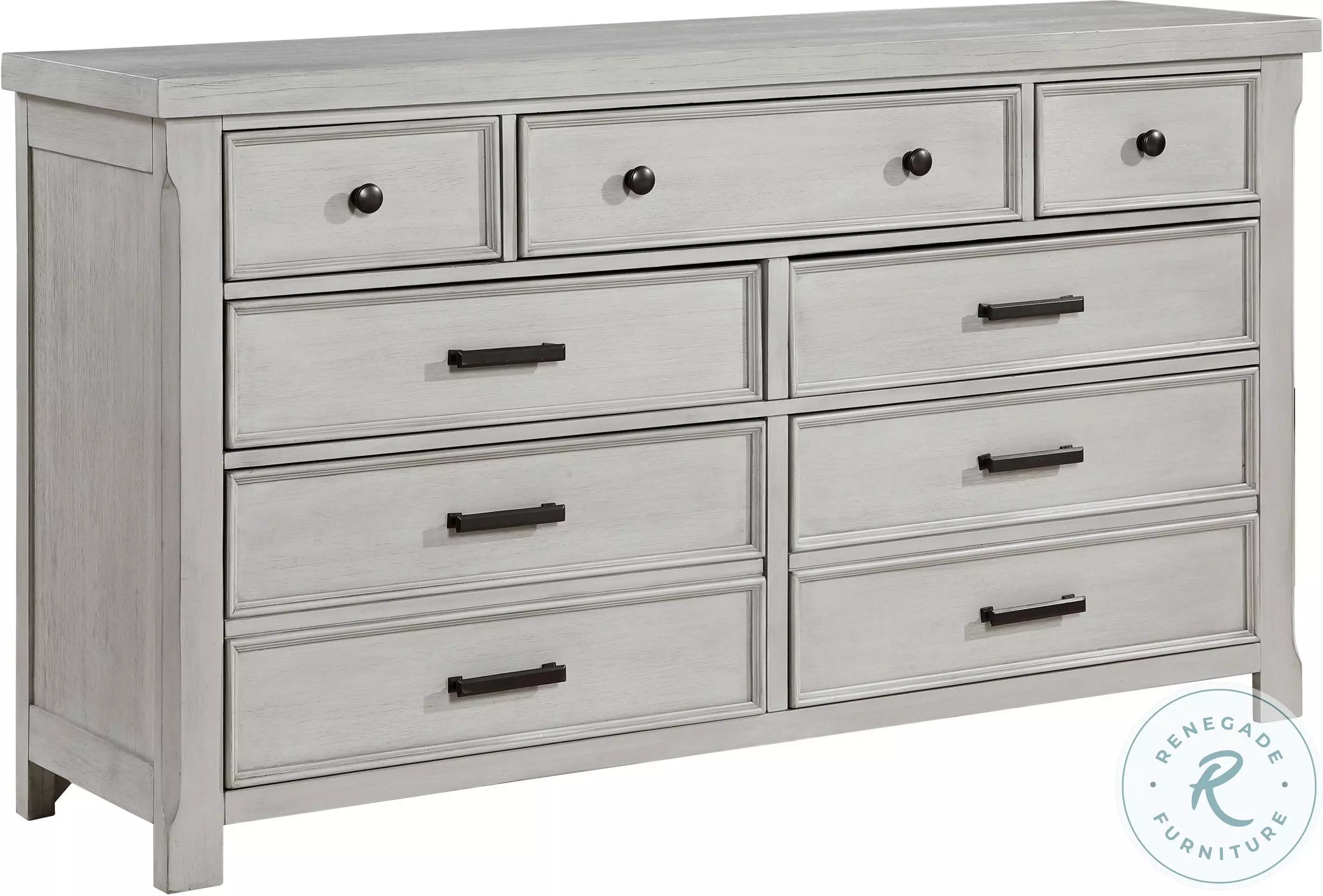 Willowbrook Light Gray 7 Drawer Dresser From Homelegance | Coleman ...