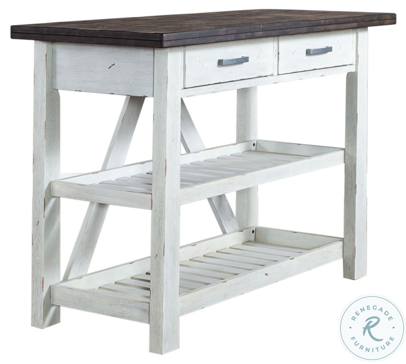 Farmhouse Two Tone White Server From Liberty Furniture | Coleman Furniture
