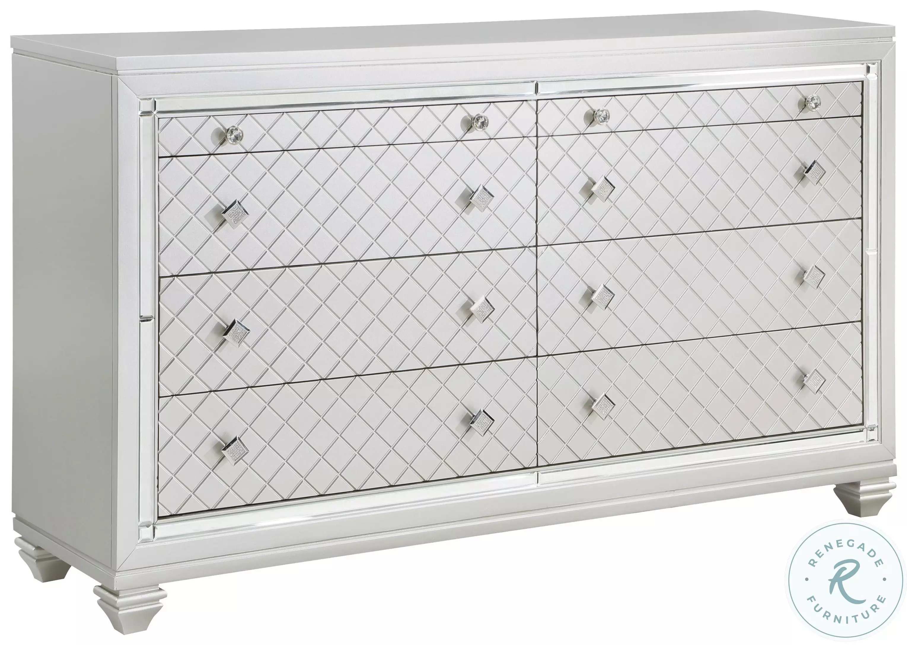 Leesa Silver Dresser From Homelegance | Coleman Furniture