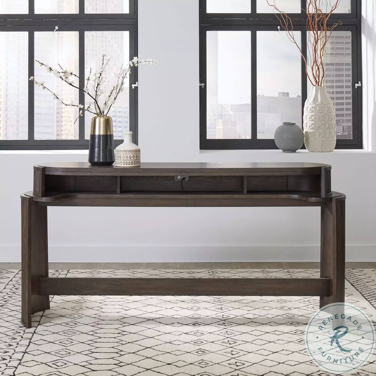 City View Coffee Bean Console Bar Table From Liberty Furniture ...