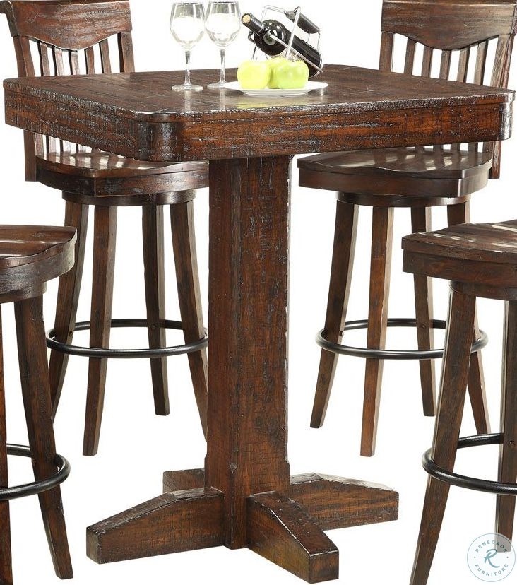 Gettysburg Dark Distressed Pub Table from ECI Furniture | Coleman Furniture