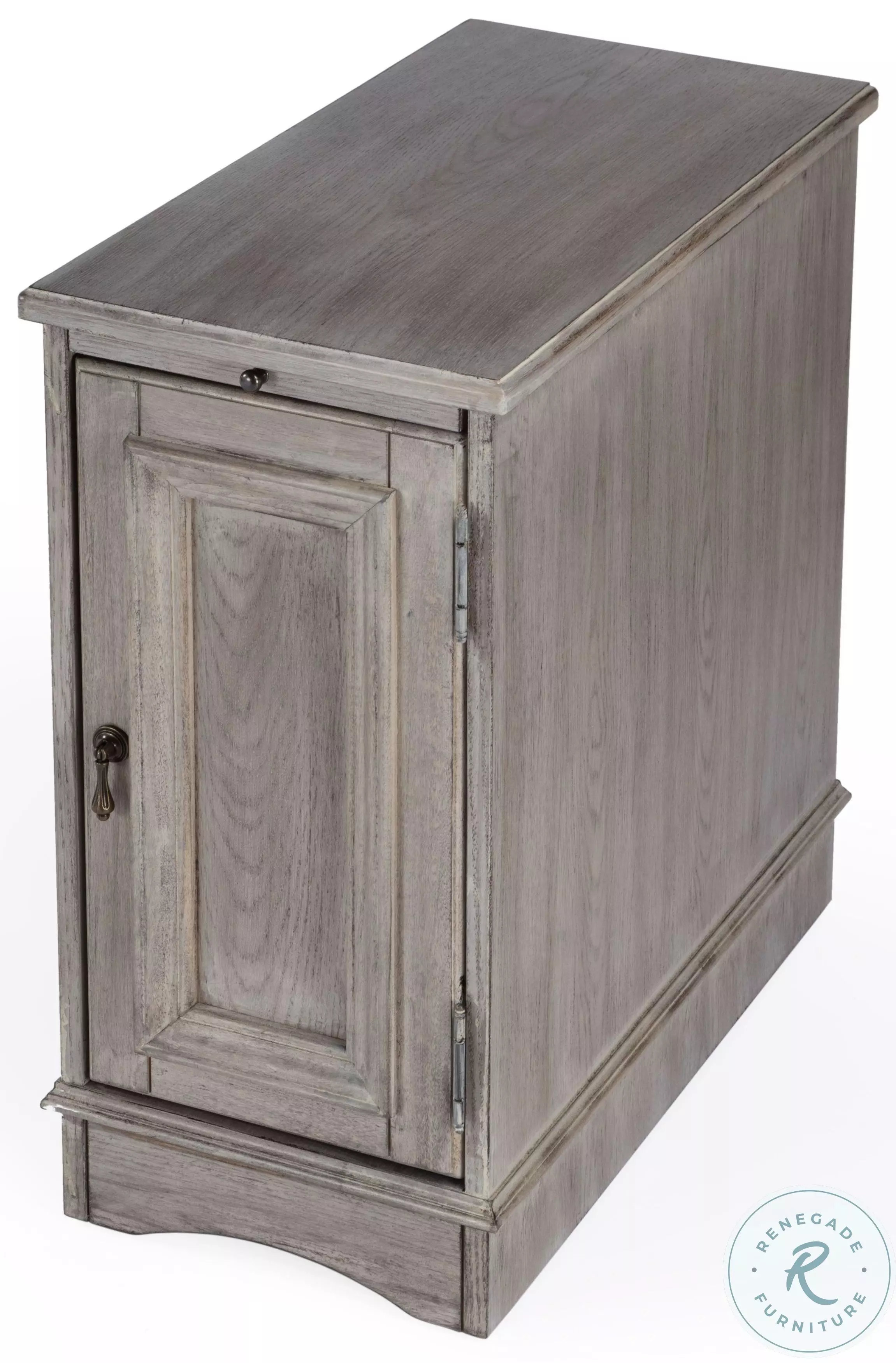 Masterpiece Driftwood Chairside Chest from Butler (1476247) | Coleman ...