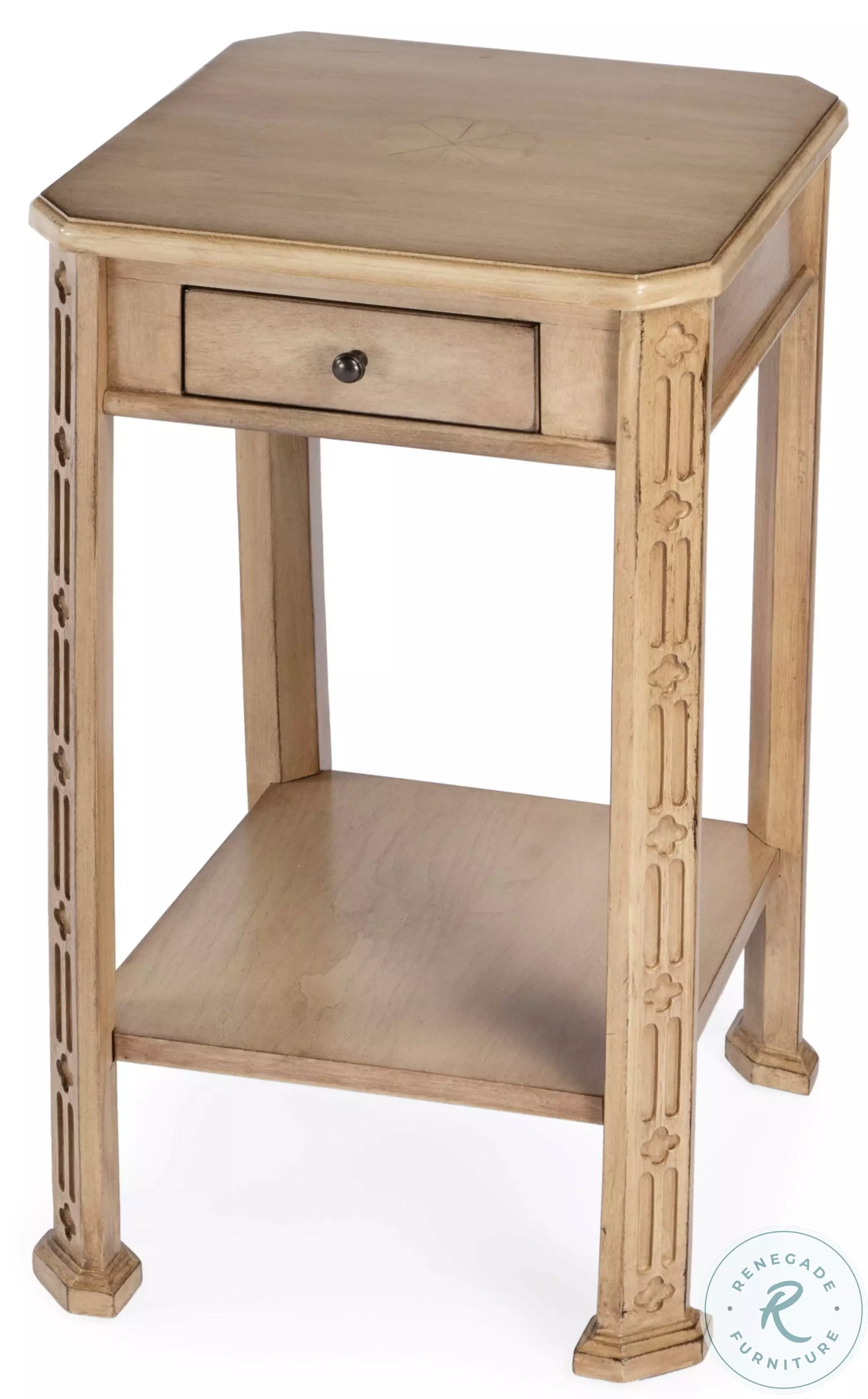 Moyer Antique Beige Side Table From Home Gallery Stores | Home Gallery ...