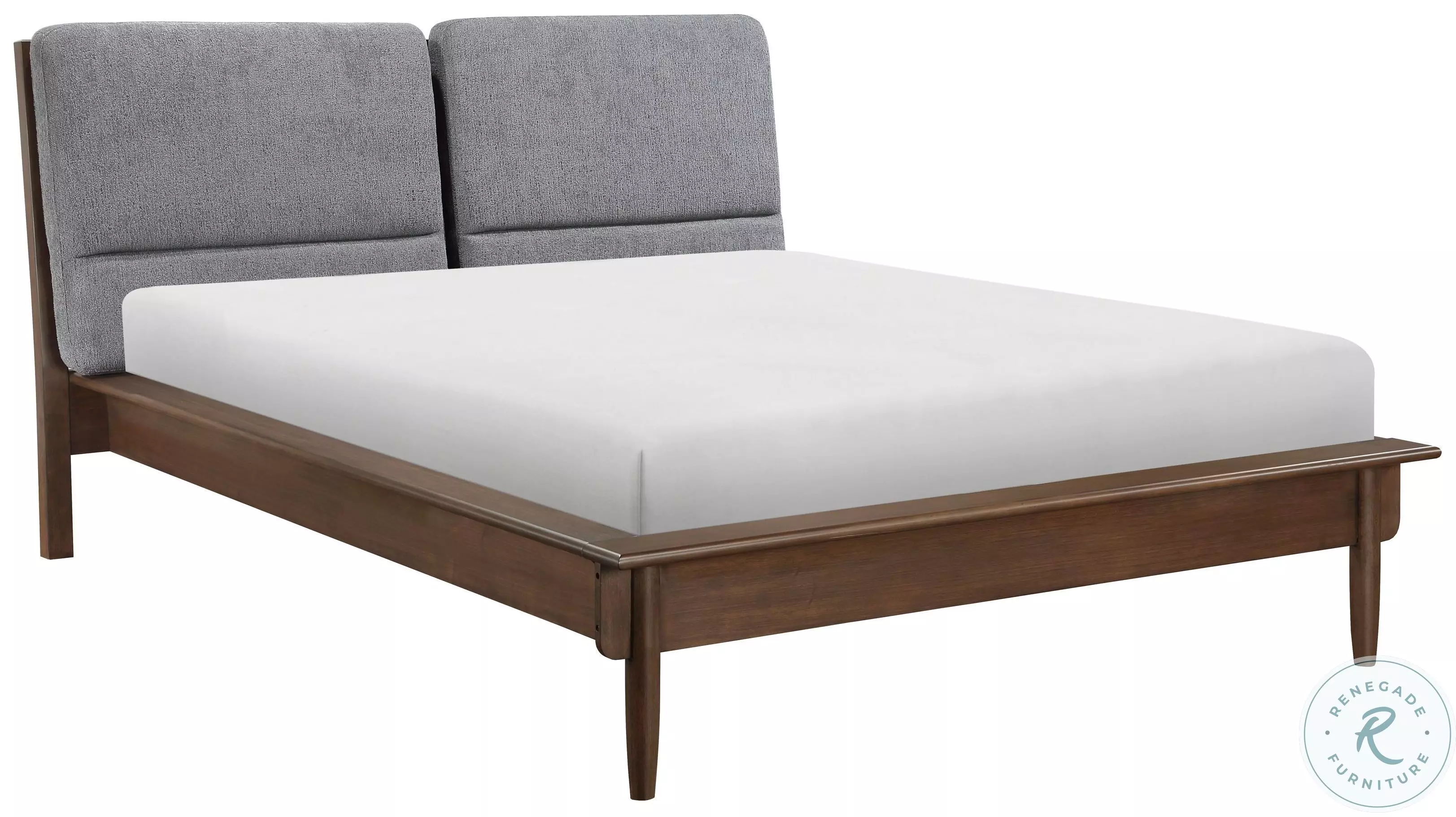 Astrid Walnut Queen Platform Bed From Homelegance | Coleman Furniture