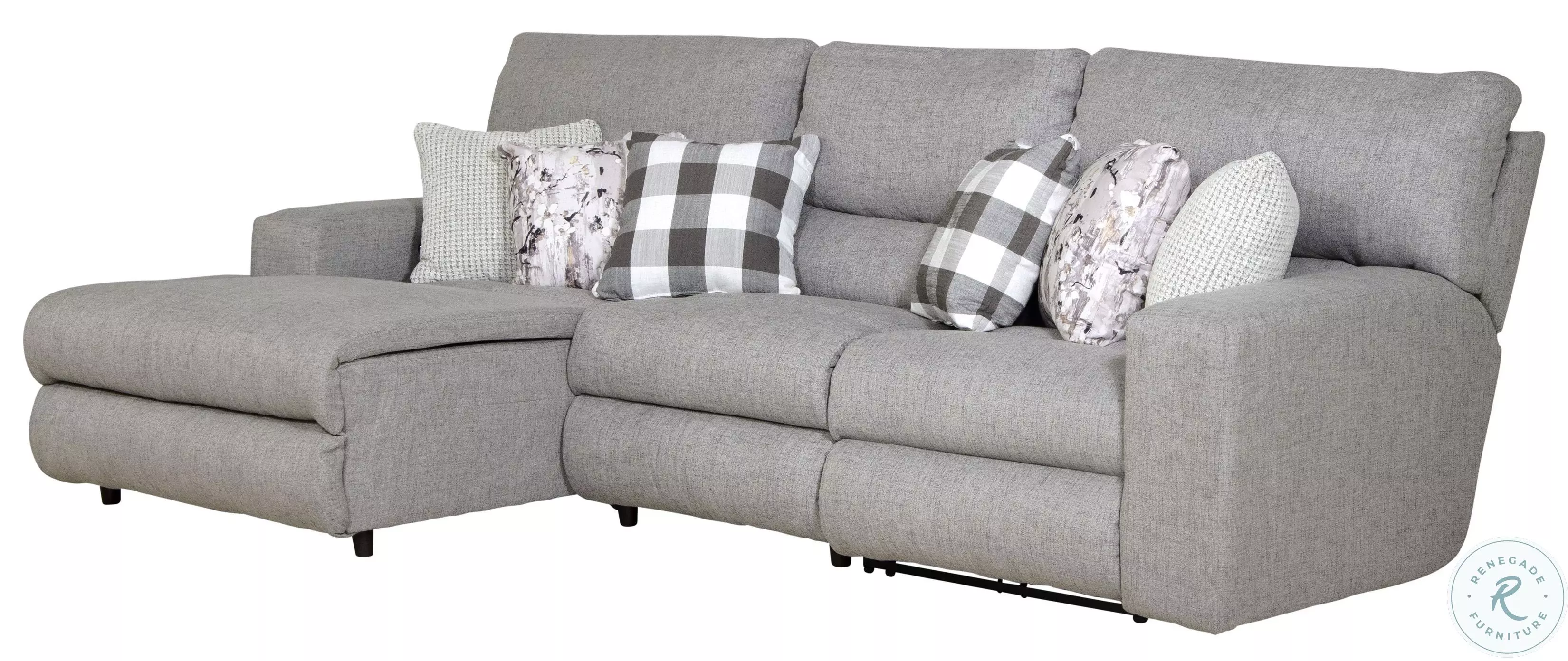 Rockport Gray Modular Power Reclining Sectional From Home Gallery ...