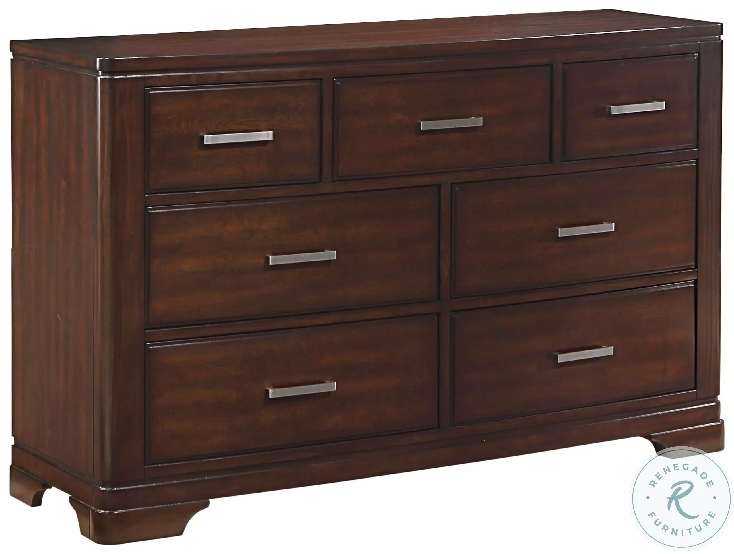 Hudson Cherry 7 Drawer Dresser From Homelegance | Coleman Furniture