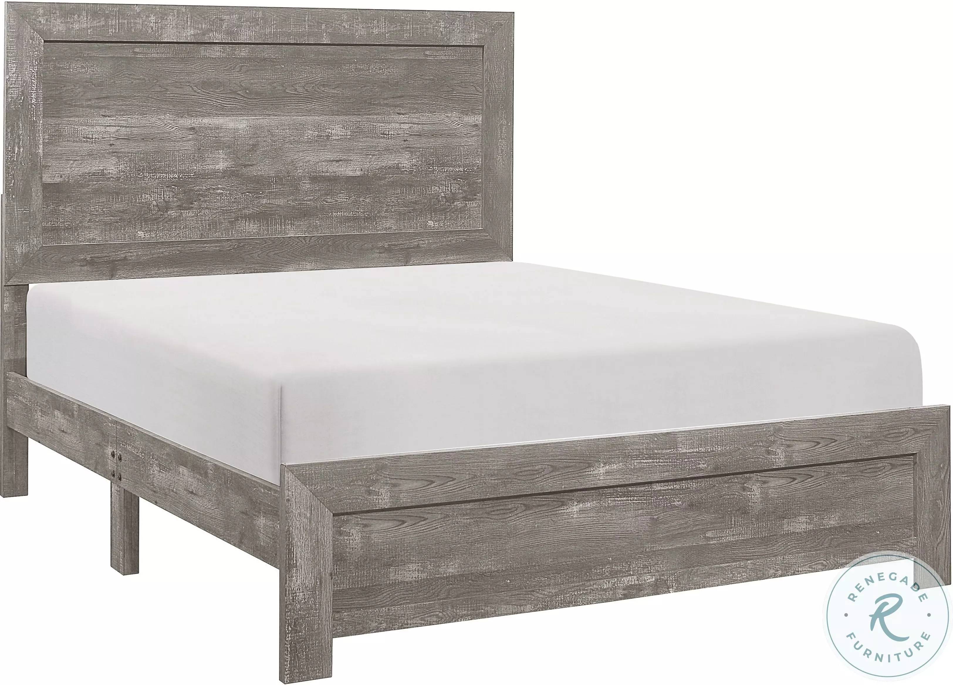 Corbin Gray Queen Panel Bed In A Box From Homelegance | Coleman Furniture