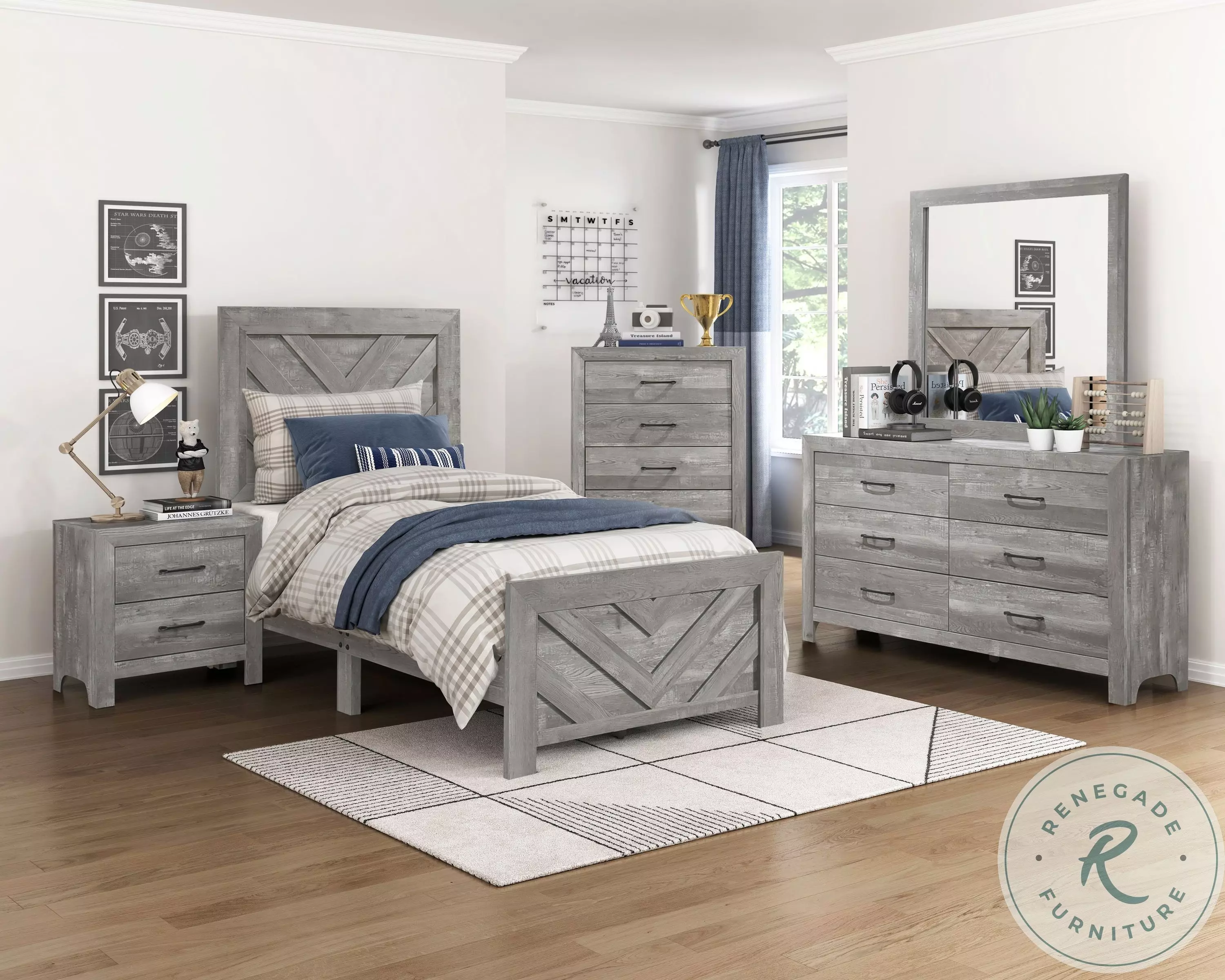 Corbin Youth Panel Bedroom Set from Homelegance | Coleman Furniture