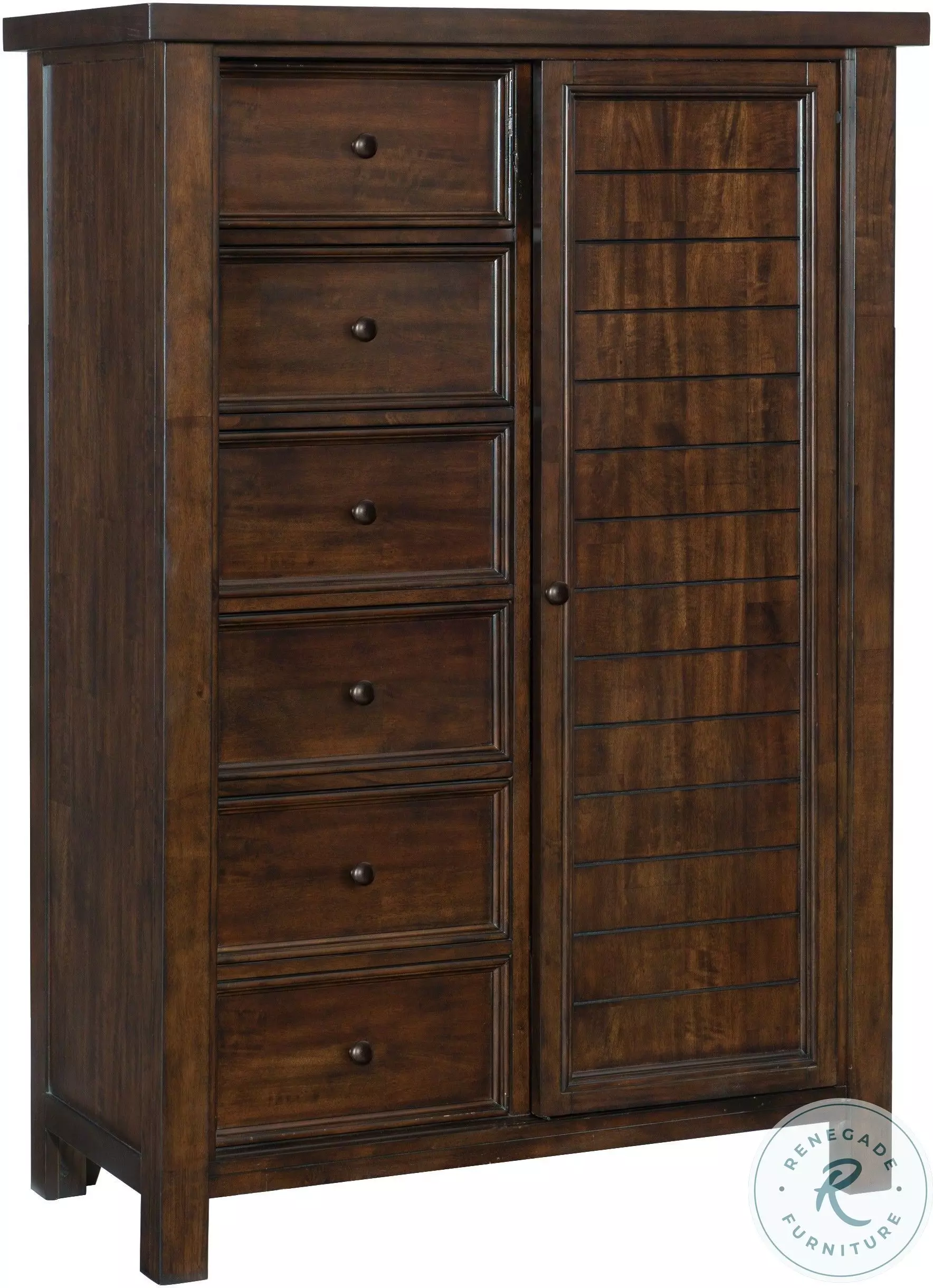 Logandale Brown Wardrobe Chest from Homelegance | Coleman Furniture