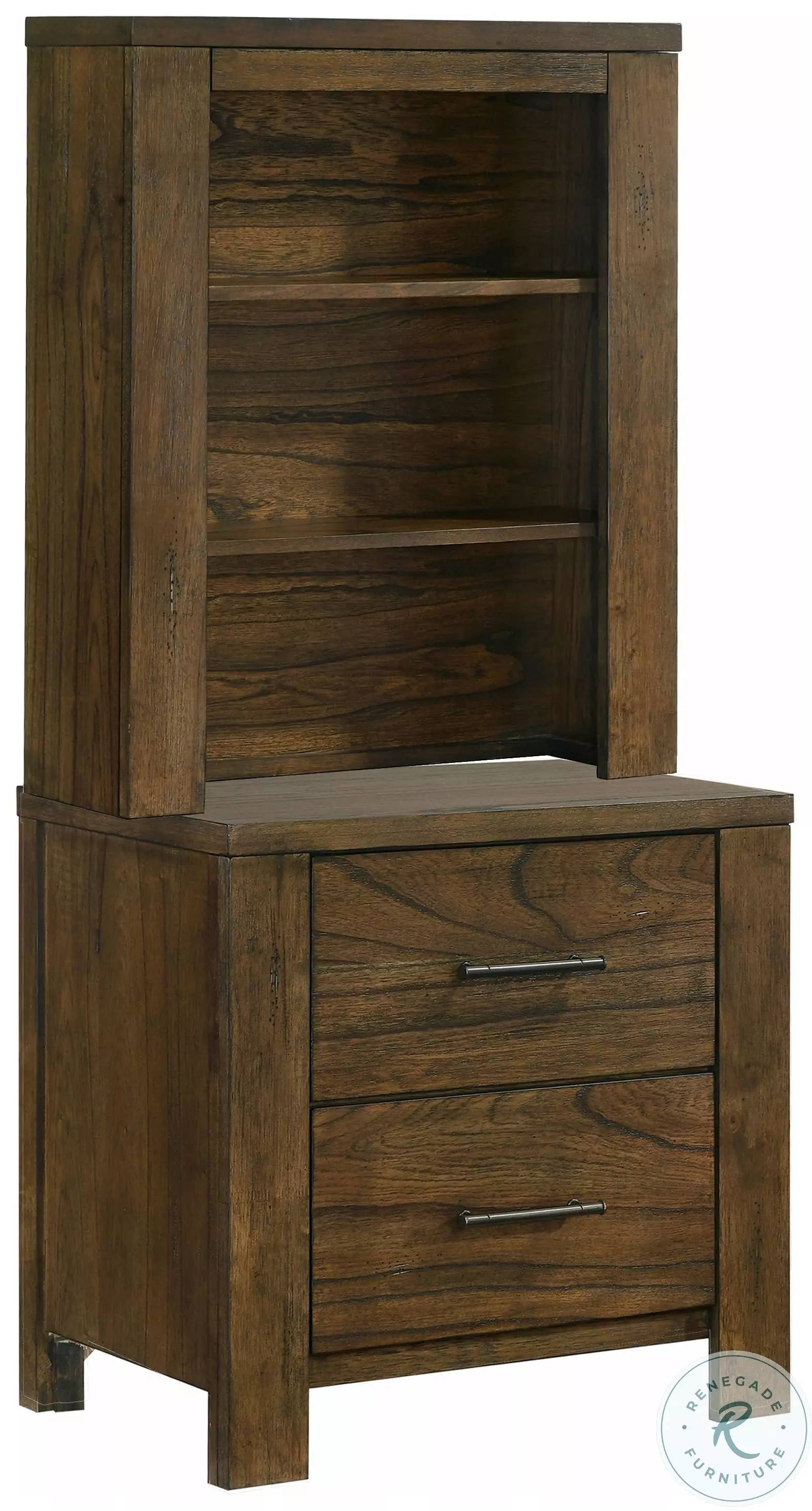 Sullivan Wire Brushed Oak 2 Drawer Nightstand with Pier From ...