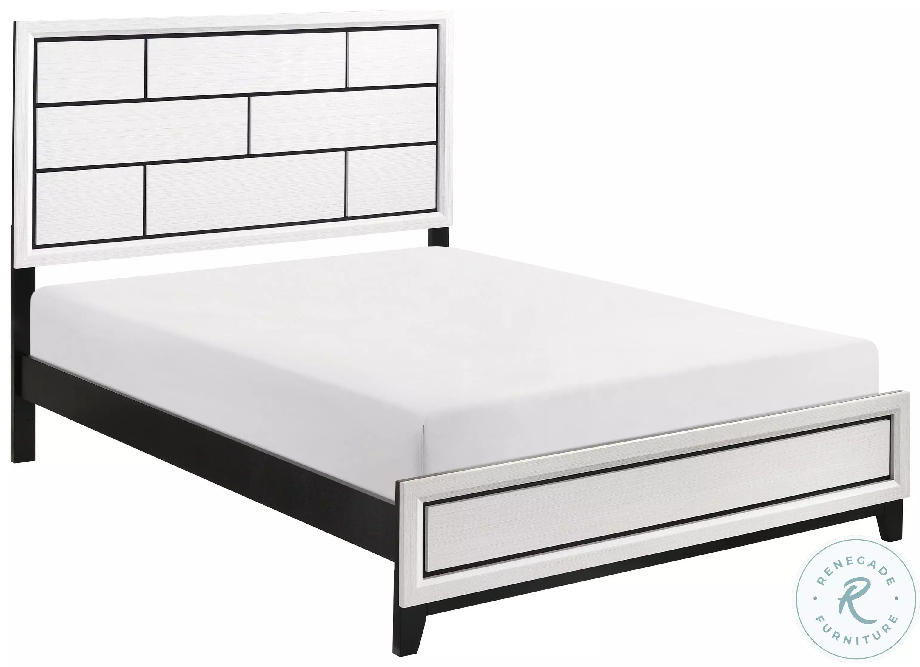 Davi White Full Panel Bed From Homelegance | Coleman Furniture