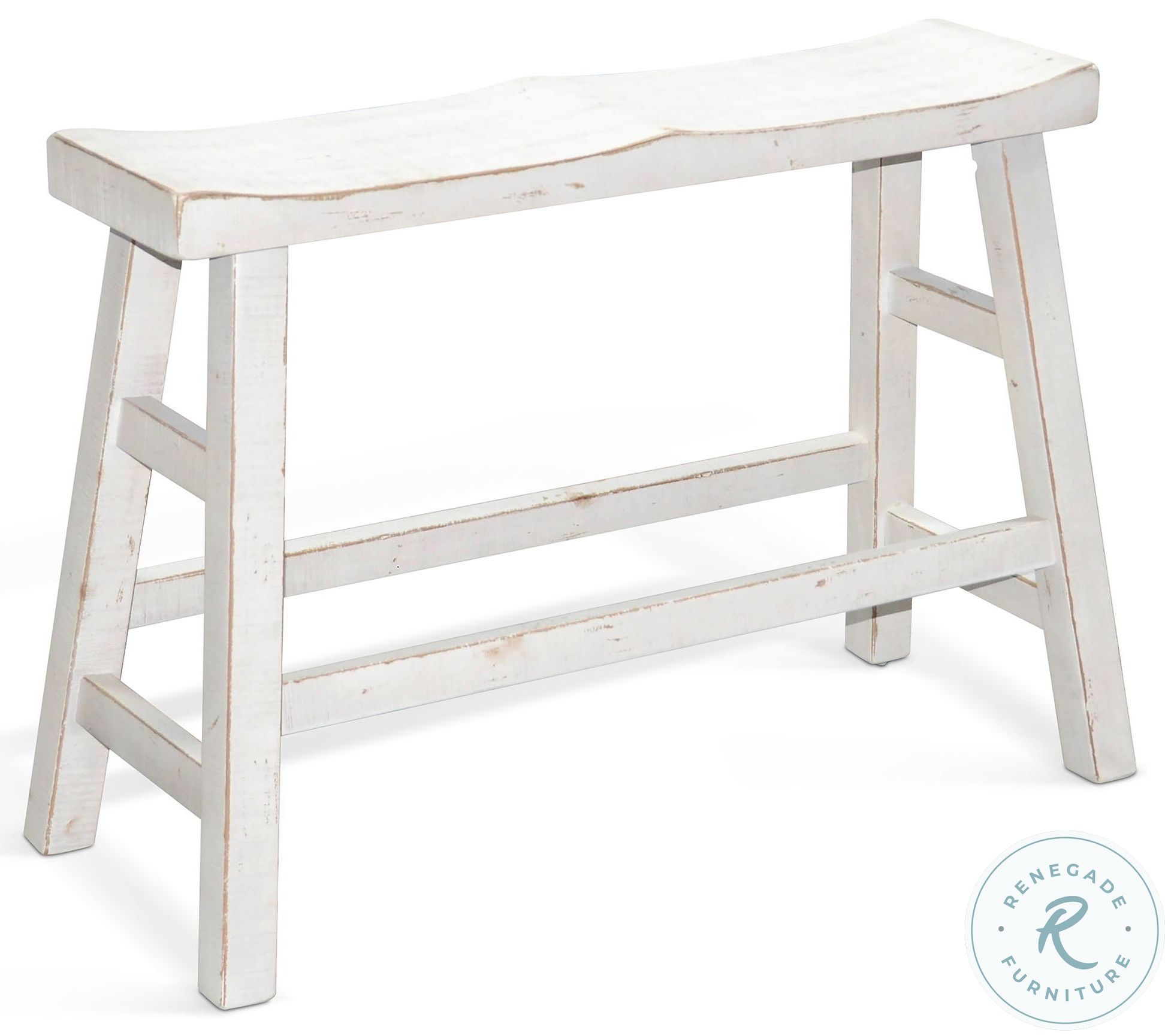 Seabright White Sand Counter Height Bench from Luna Grove | Coleman ...