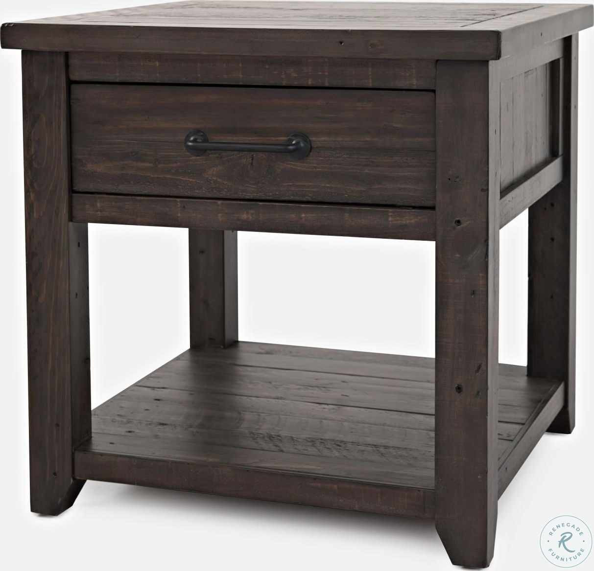 Madison County Barnwood Harris End Table from Jofran | Coleman Furniture