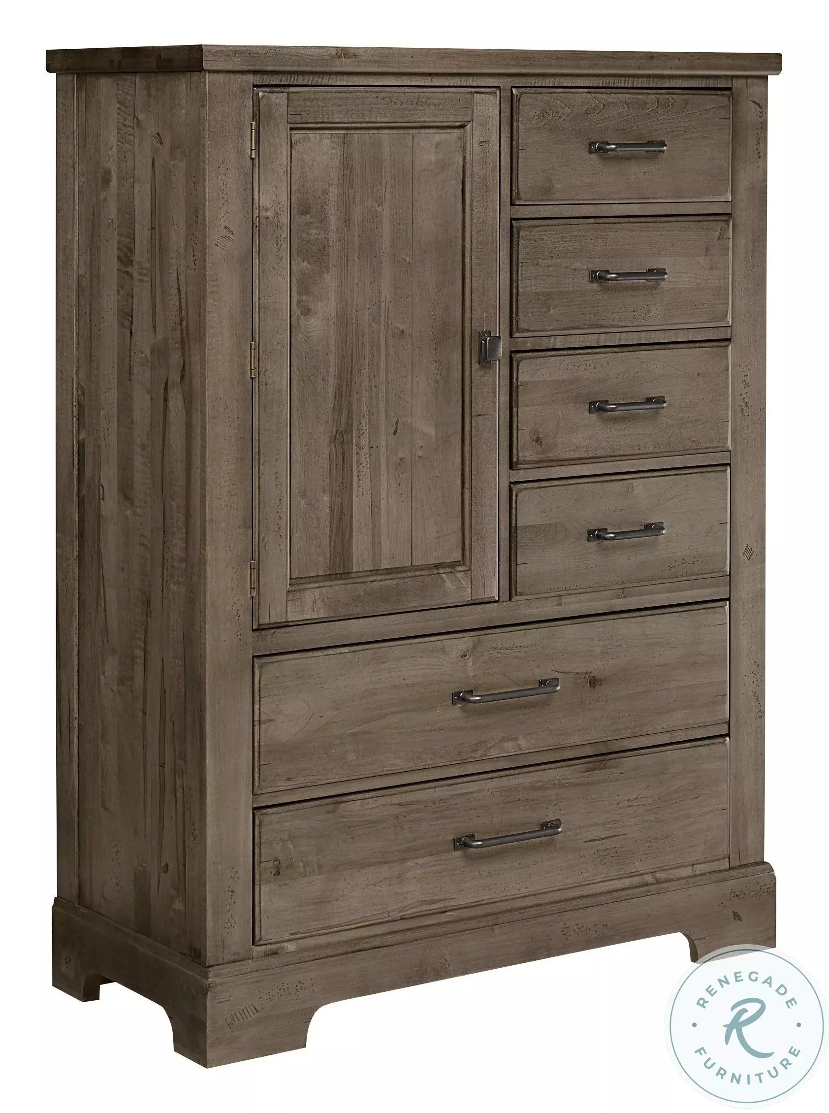 Cool Rustic Stone Grey 6 Drawer Standing Chest from Vaughan Bassett ...
