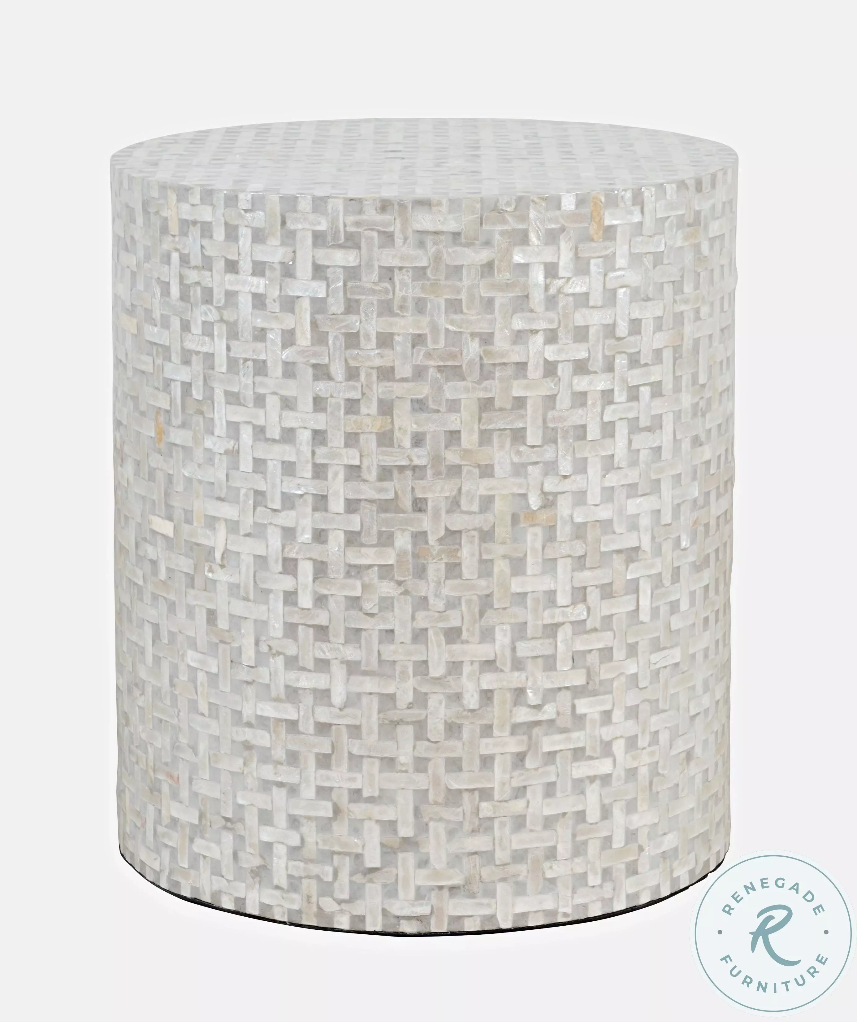 Global Archive Grey Basketweave Small Accent Table From Jofran ...