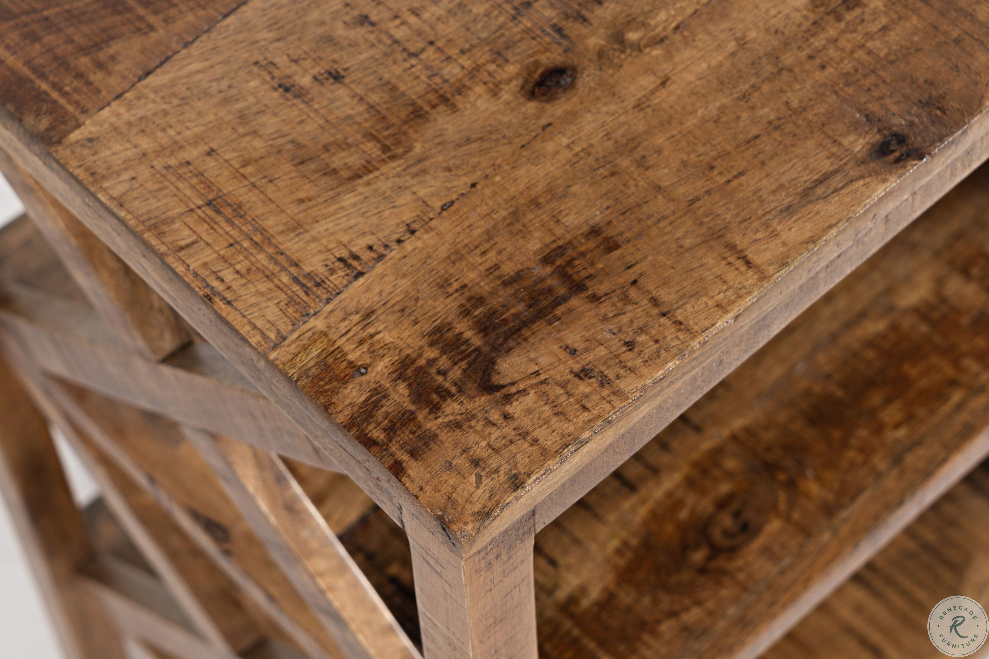 Global Archive Amber X-Side Accent Table from Jofran | Coleman Furniture