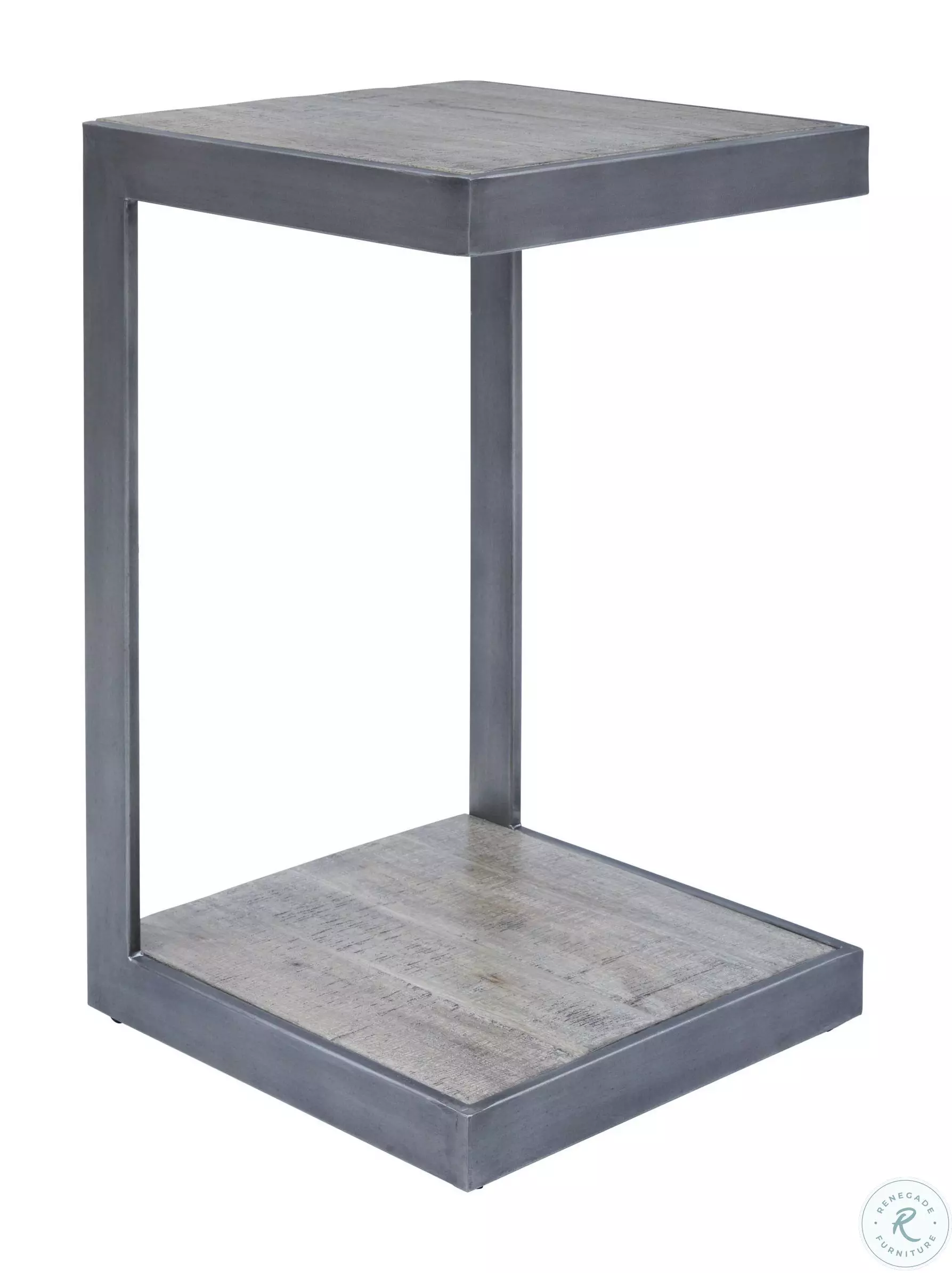 Global Archive Antique Grey C Shape Accent Table from Jofran | Coleman ...