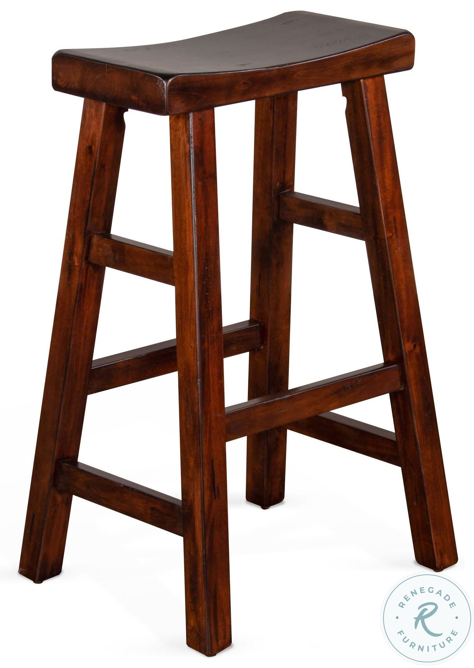 Desert Sage Dark Brown Barstool Set of 2 from Luna Grove | Coleman ...