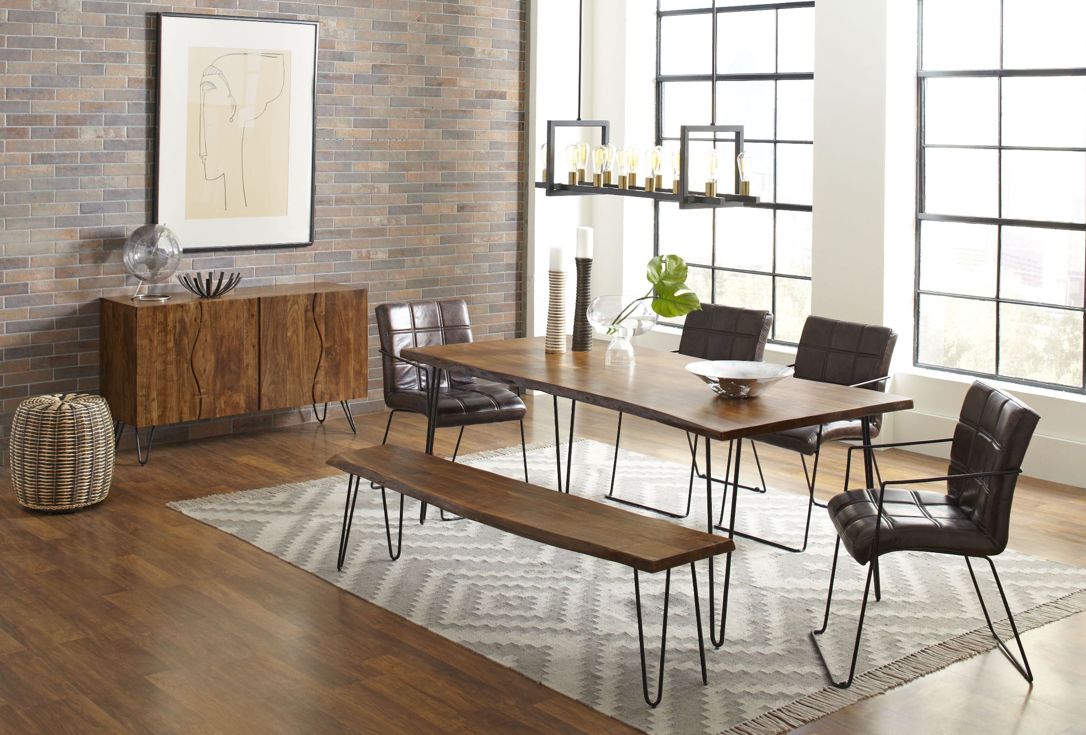 Nature's Edge Rich Brown 79" Dining Table from Jofran | Coleman Furniture