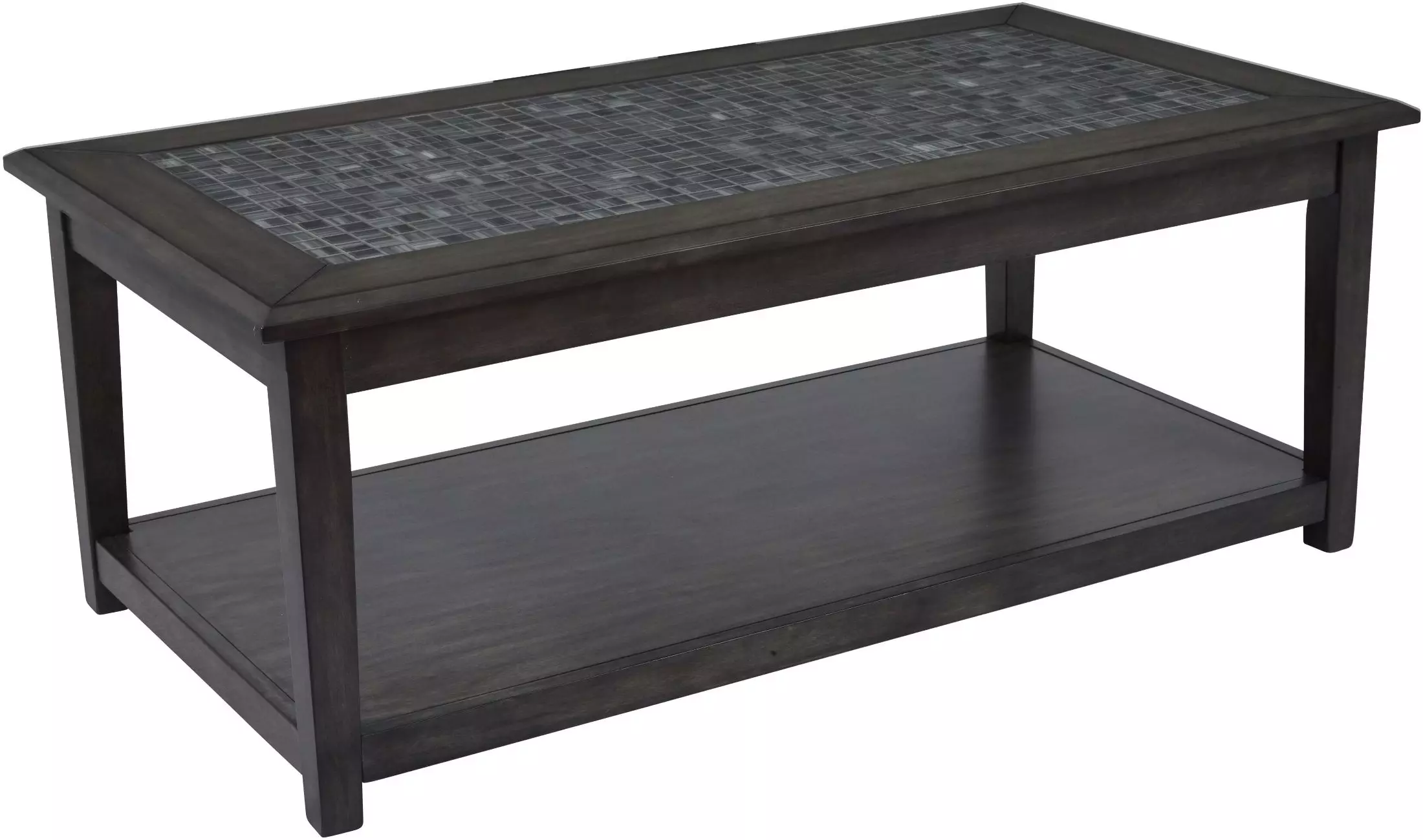 Grey Mosaic Castered Cocktail Table from Jofran | Coleman Furniture