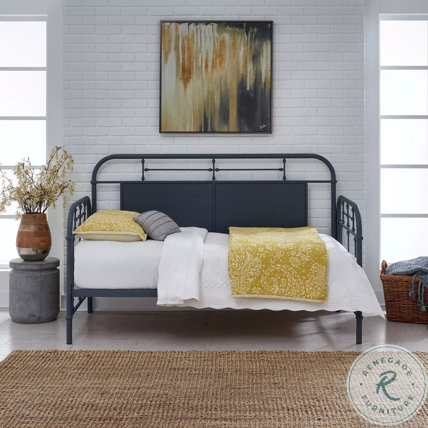 Vintage Series Navy Twin Metal Daybed From Liberty | Coleman Furniture