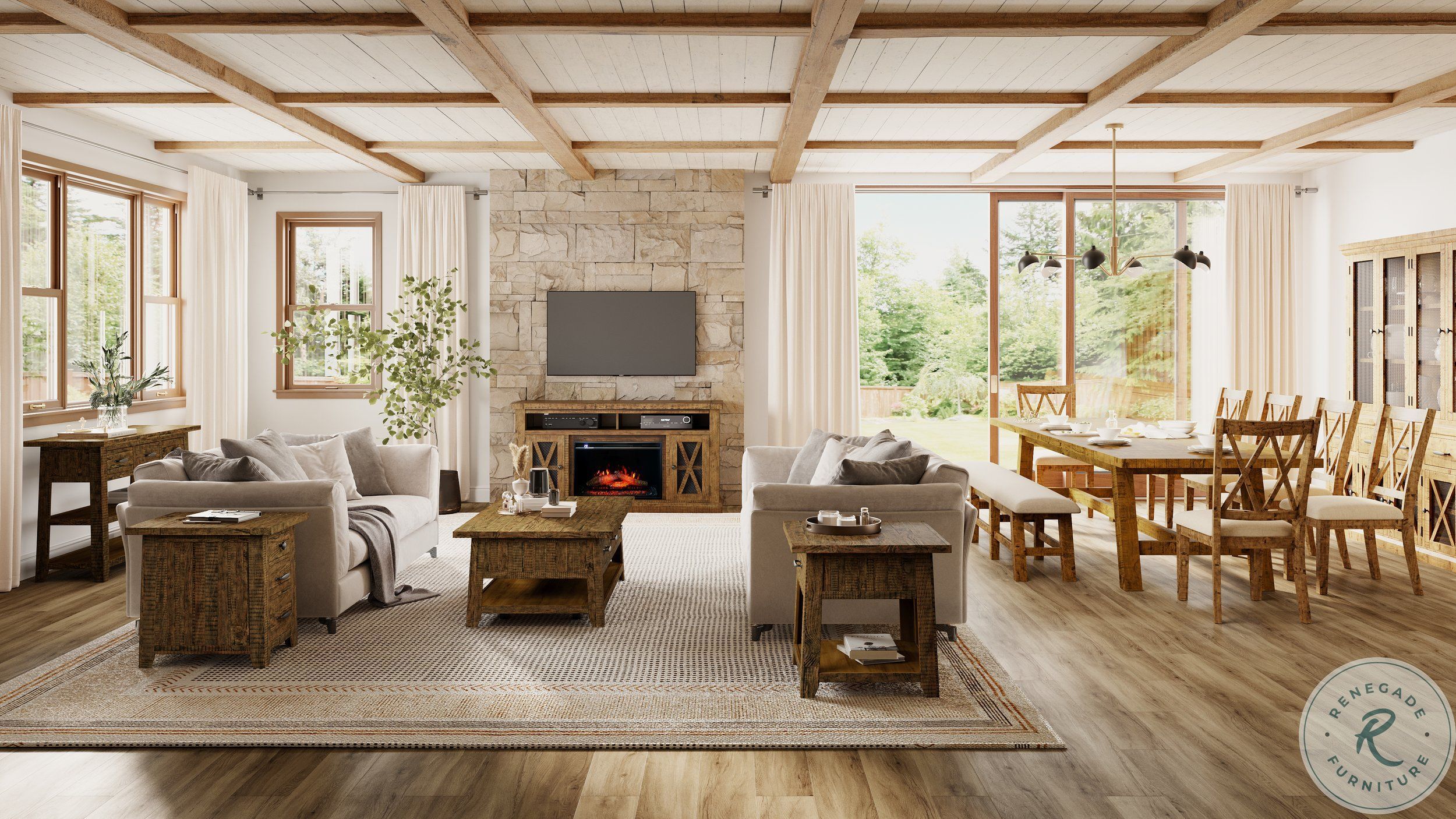 Telluride Gold Coffee Table From Jofran | Coleman Furniture