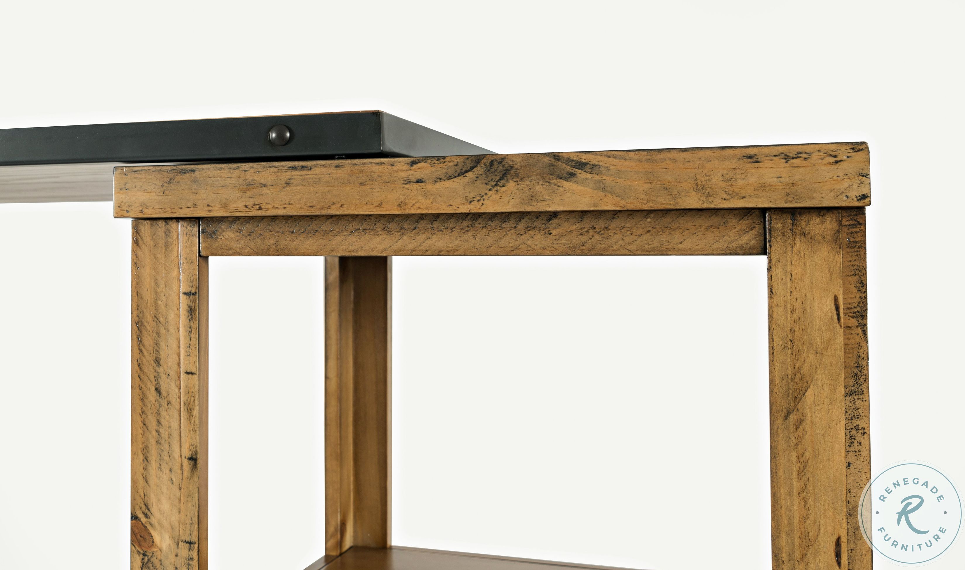 Telluride Naturally Distressed Entertainment Wall With 70" TV Stand ...