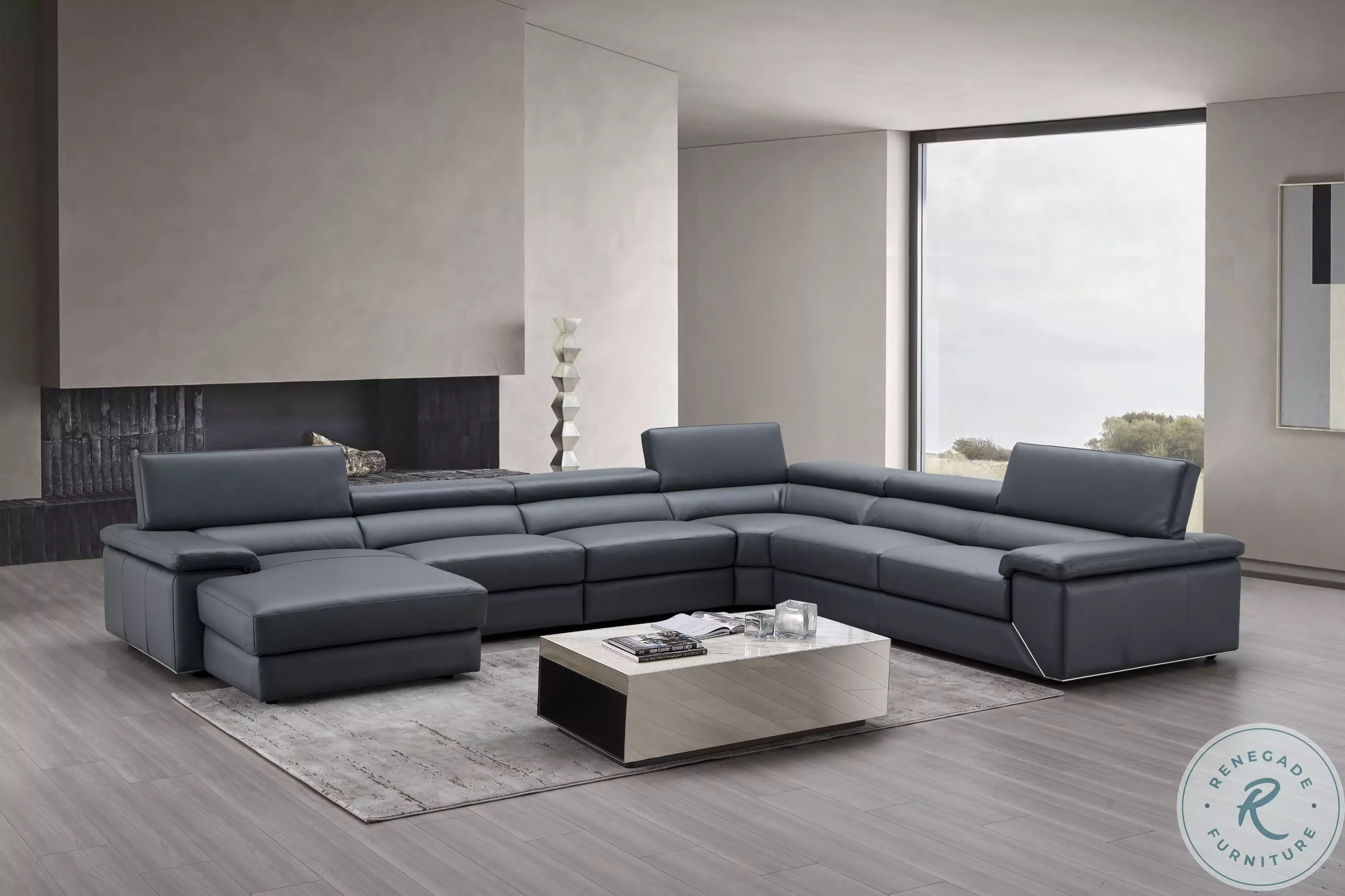 Kobe Blue Gray Sectional From JNM | Coleman Furniture