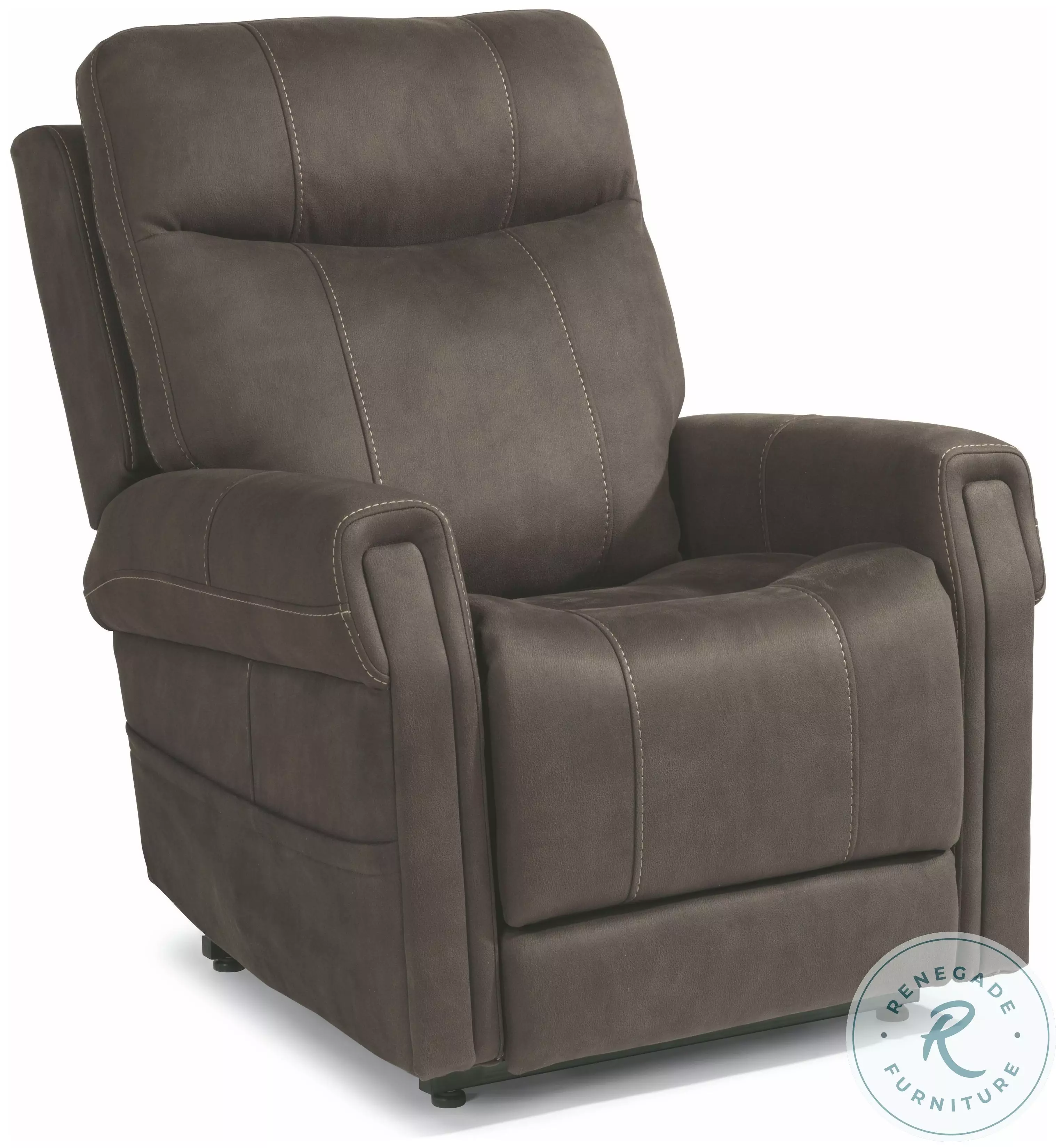Latitudes Jenkins Brown Power Lift Recliner With Power Headrest From ...